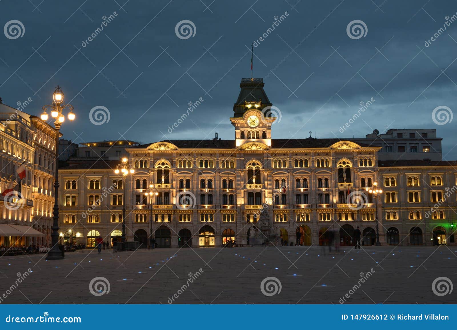 Trieste City Hall in Italy stock photo. Image of tourism - 147926612