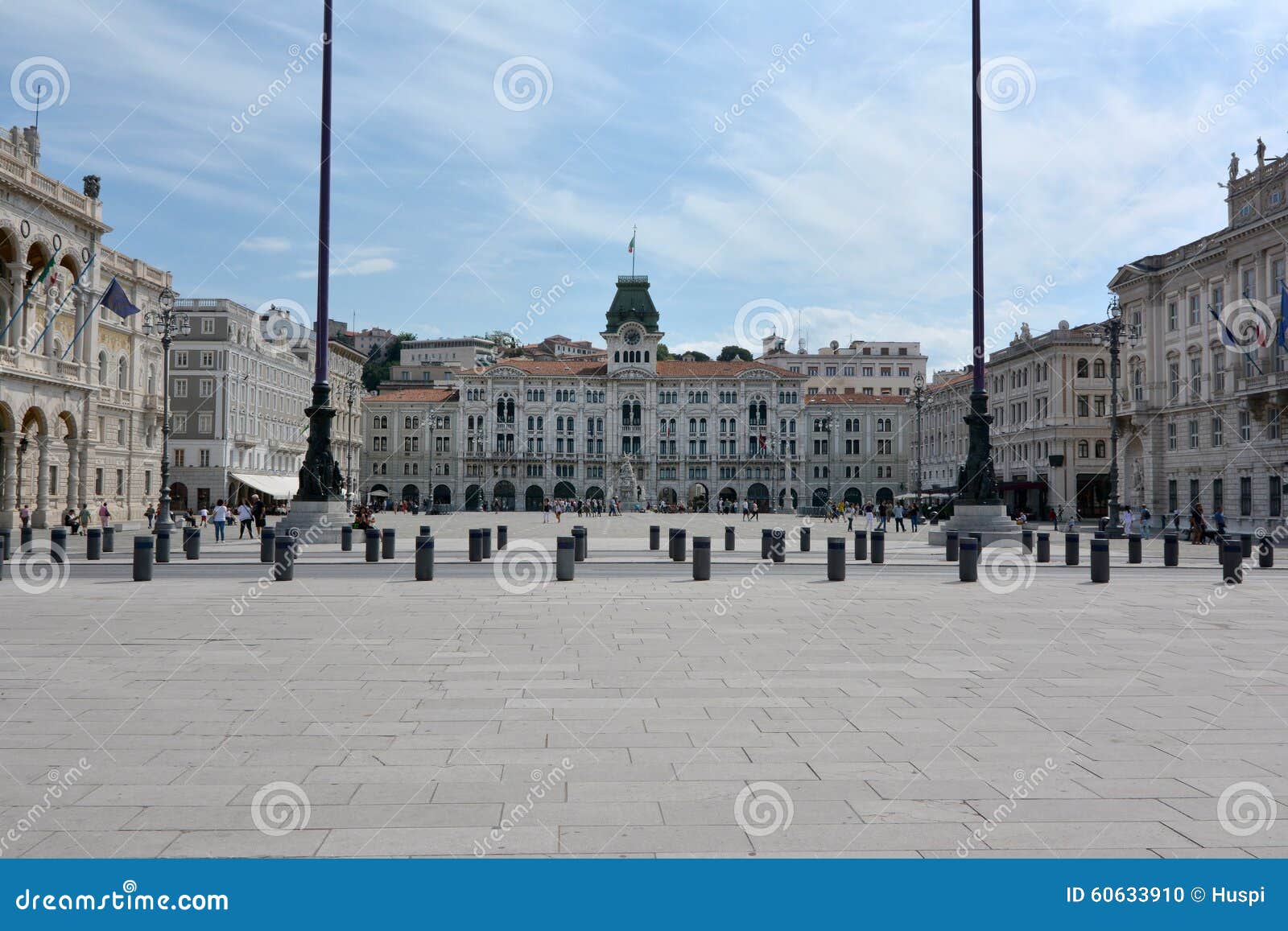 Trieste square editorial image. Image of square, trieste - 60633910