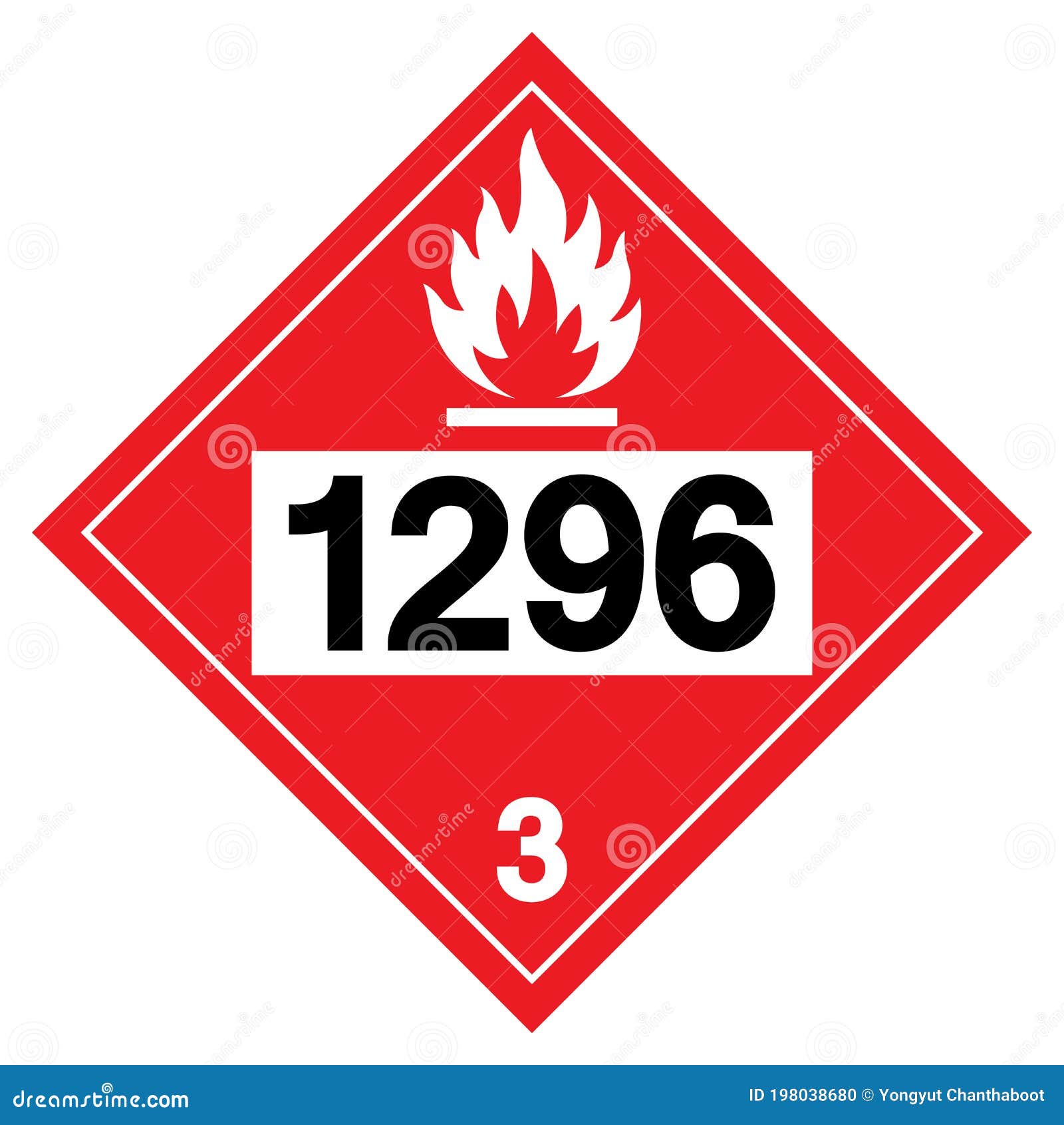 Triethylamine UN1296 Symbol Sign, Vector Illustration, Isolate on White ...