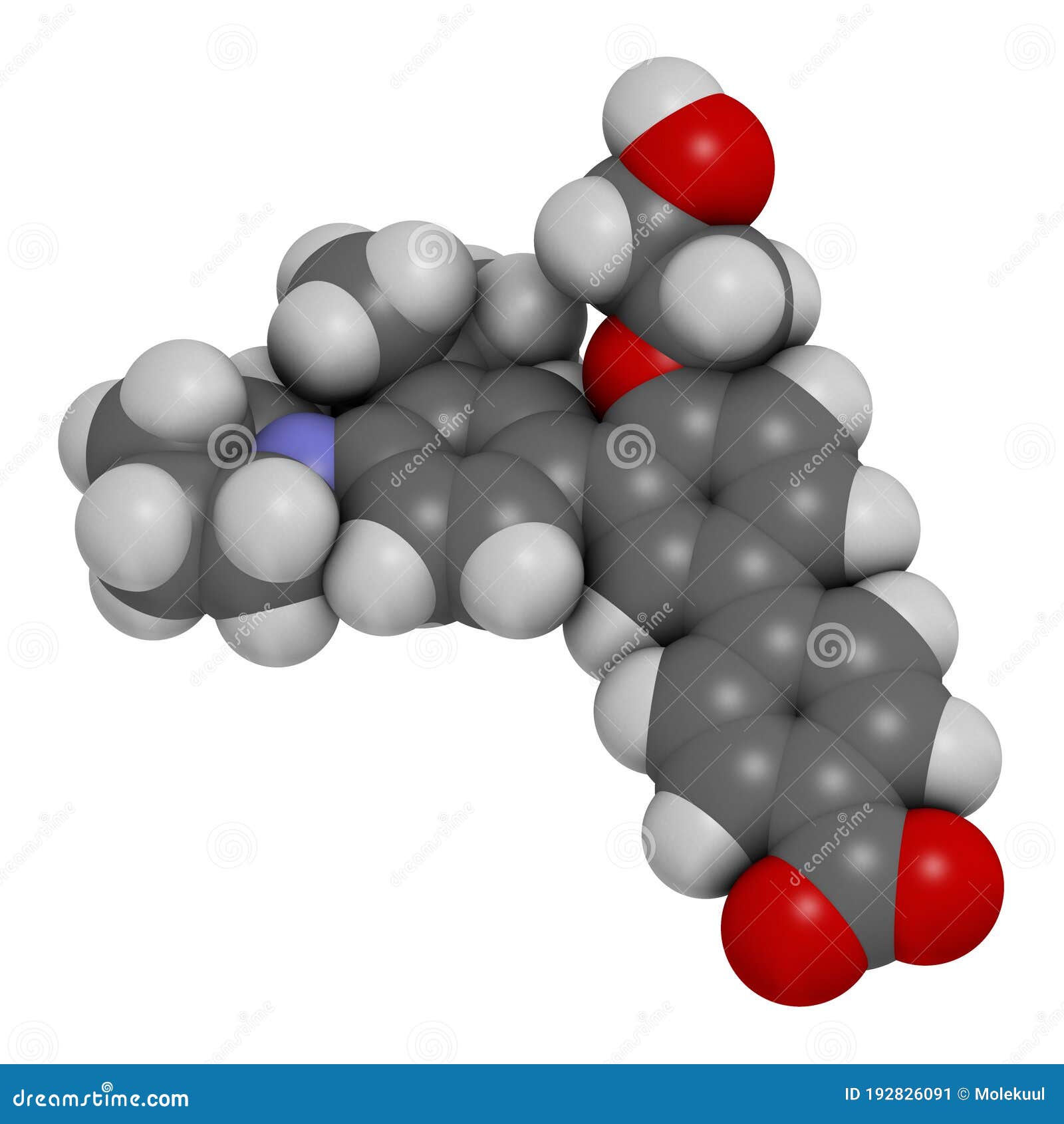 Trifarotene Acne Drug Molecule. 3D Rendering Stock Image - Illustration ...