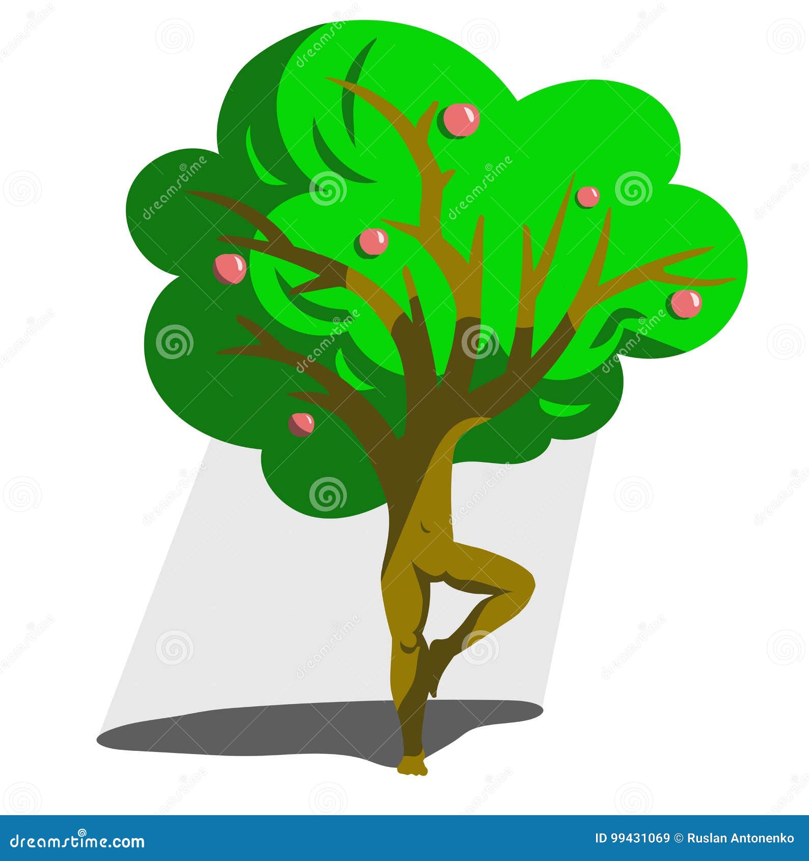 Triffid stock vector. Illustration of feet, nature, fruit - 99431069