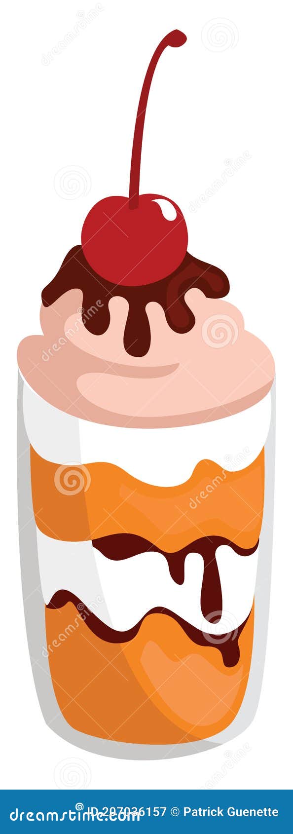 Trifle, Illustration, Vector Stock Vector - Illustration of dessert ...