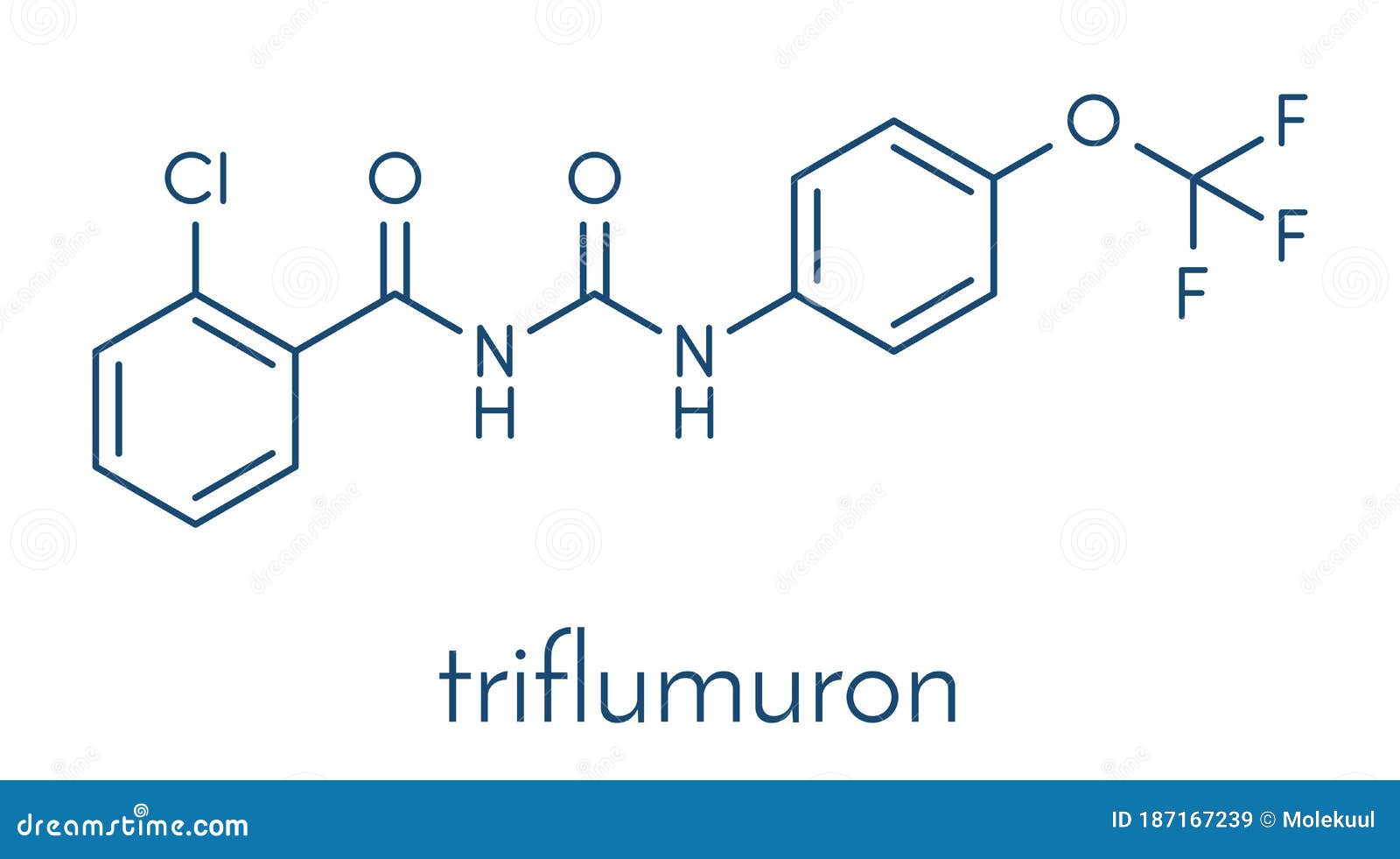 Triflumuron Insecticide Molecule. Skeletal Formula. Stock Vector ...