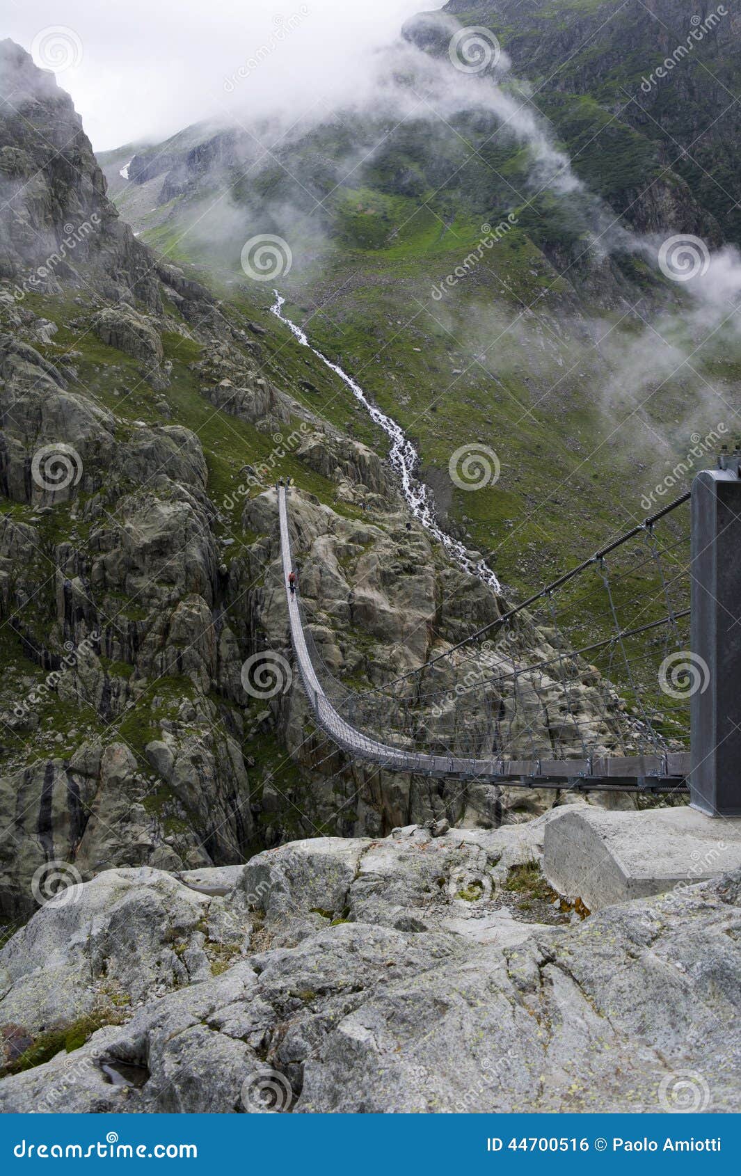 Trift bridge stock photo. Image of alps, suspended, mountaineering ...