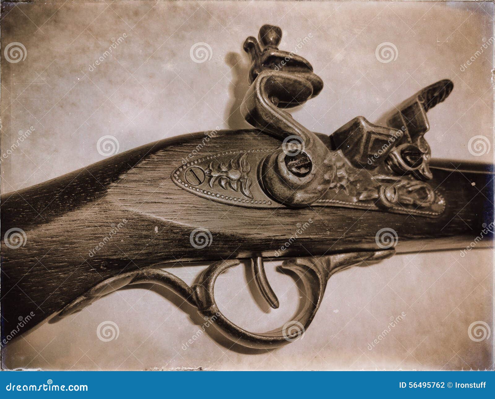 The Trigger Mechanism of the Old Shotgun Stock Photo - Image of ancient ...