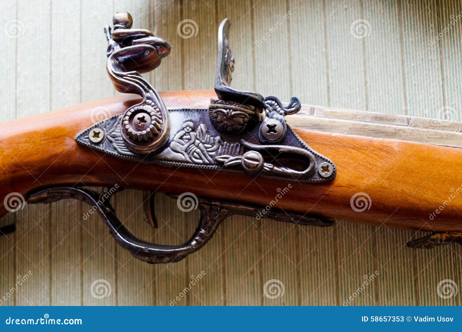 Trigger of Old-fashioned Classic Style Stock Image - Image of muzzle ...