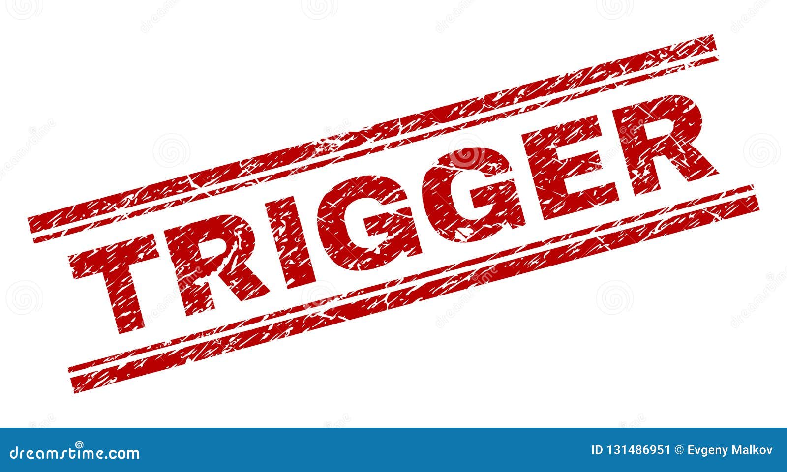 Grunge Textured TRIGGER Stamp Seal Stock Vector - Illustration of ...