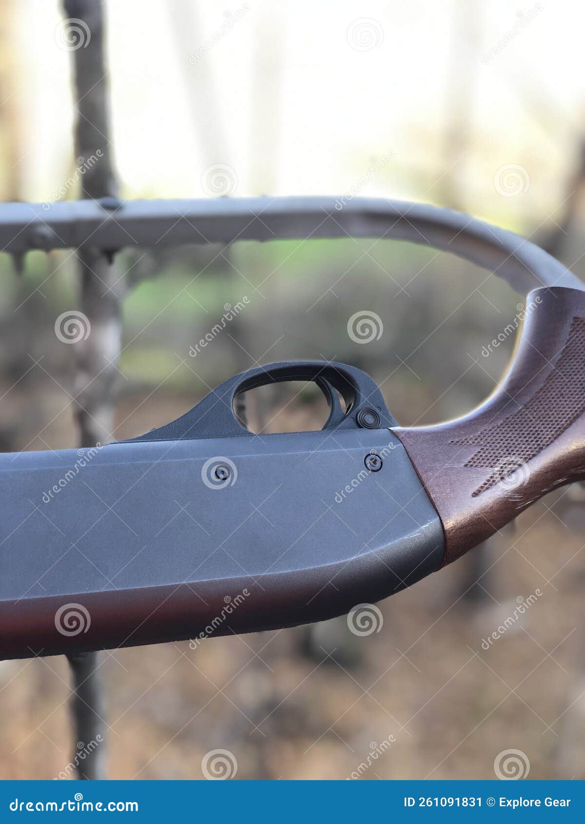 Stand With Hunting Rifles With Telescopic Sights Royalty-Free Stock ...