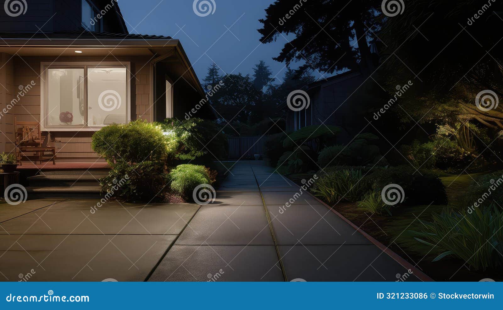 Triggered Motion Sensor Light Stock Illustration - Illustration of ...