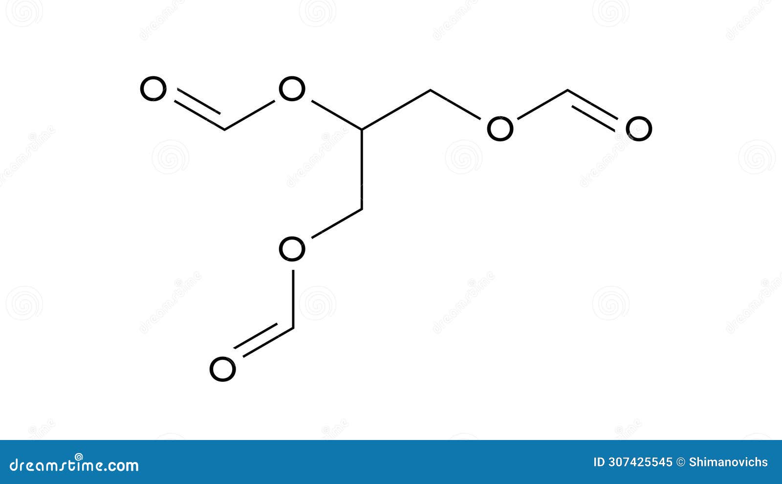 Triglyceride Molecule, Structural Chemical Formula, Ball-and-stick ...