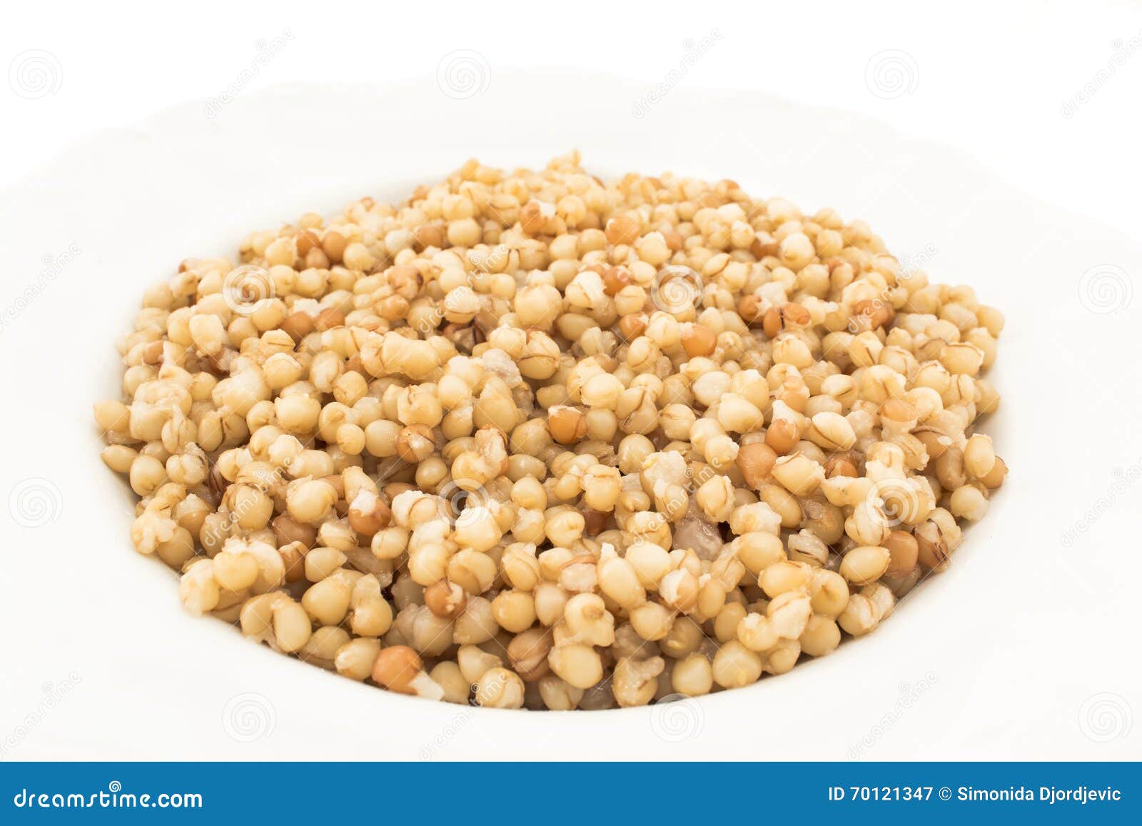 Trigo Cocinado Aislado En Blanco Imagen de archivo - Imagen de cereales ...