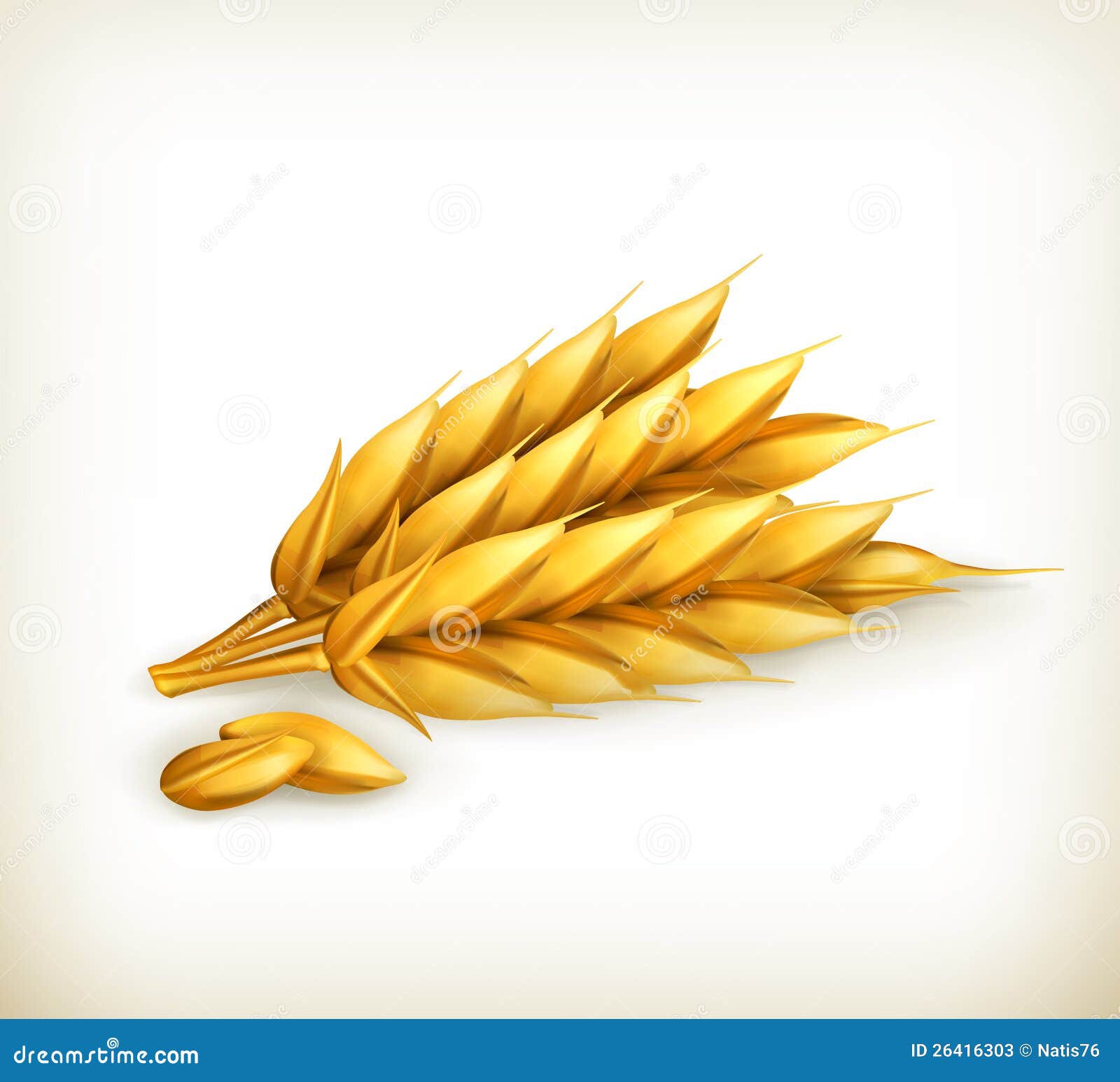 Trigo, icono ilustración del vector. Ilustración de invierno - 26416303