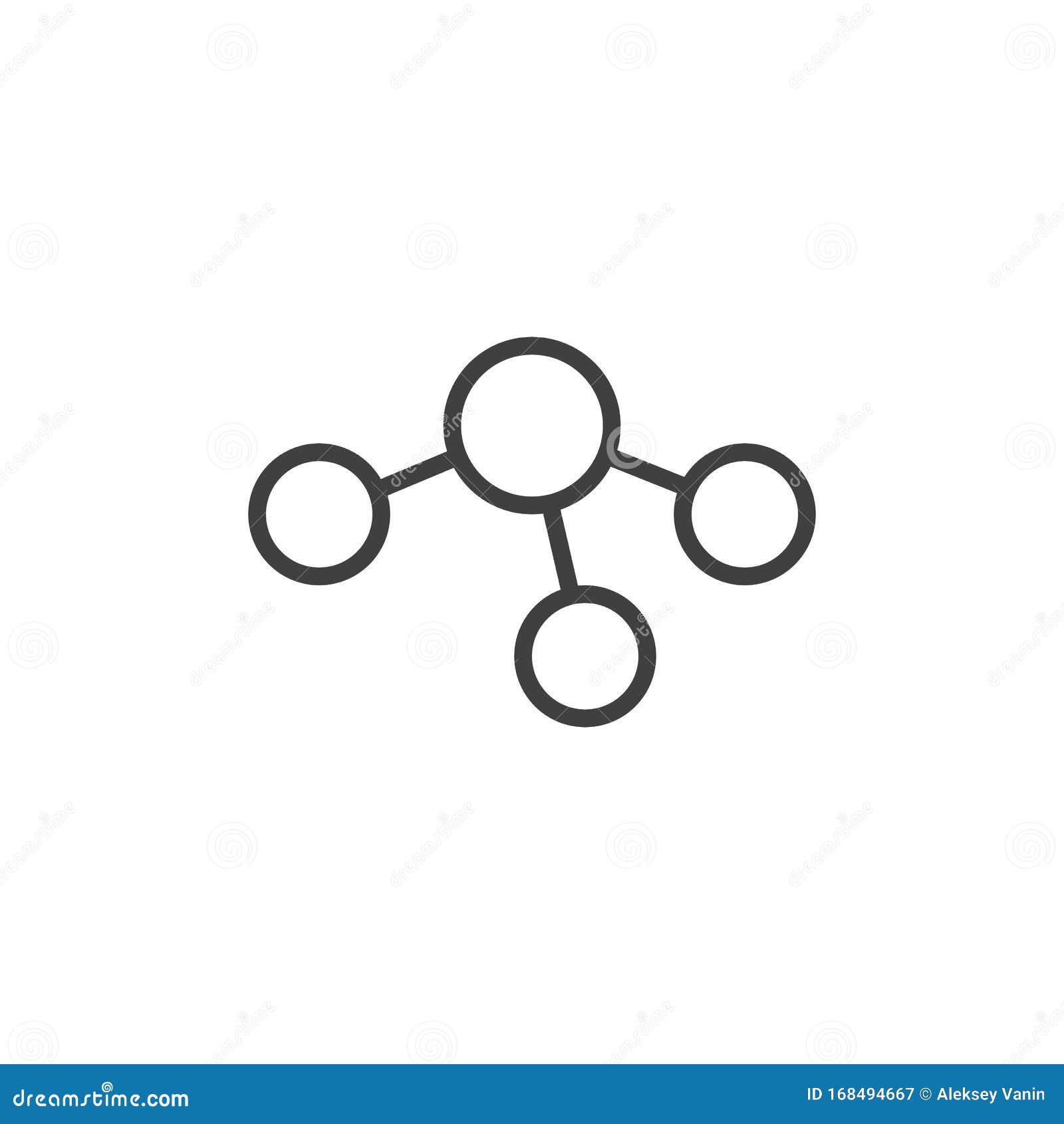 Trigonal Pyramidal Structure Line Icon Stock Vector - Illustration of ...