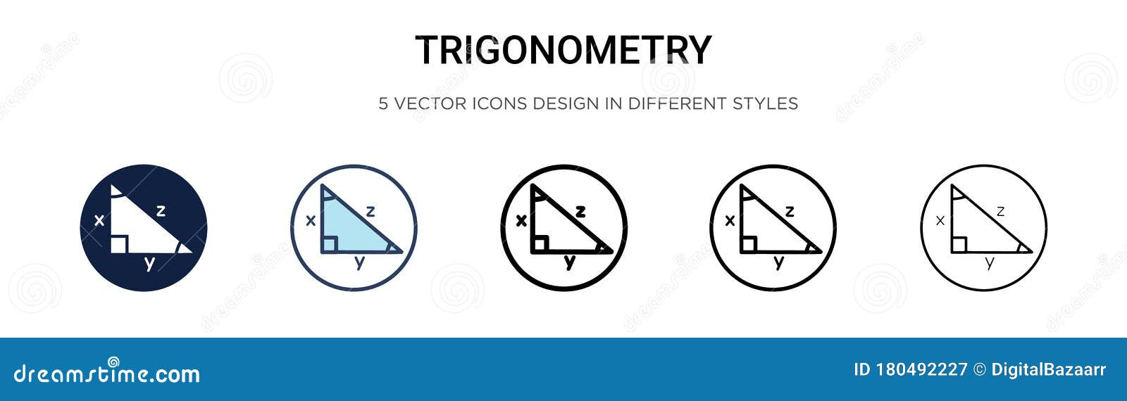 Trigonometry Icon in Filled, Thin Line, Outline and Stroke Style ... Trigonometry Icon in Filled, Thin Line, Outline and Stroke Style ...