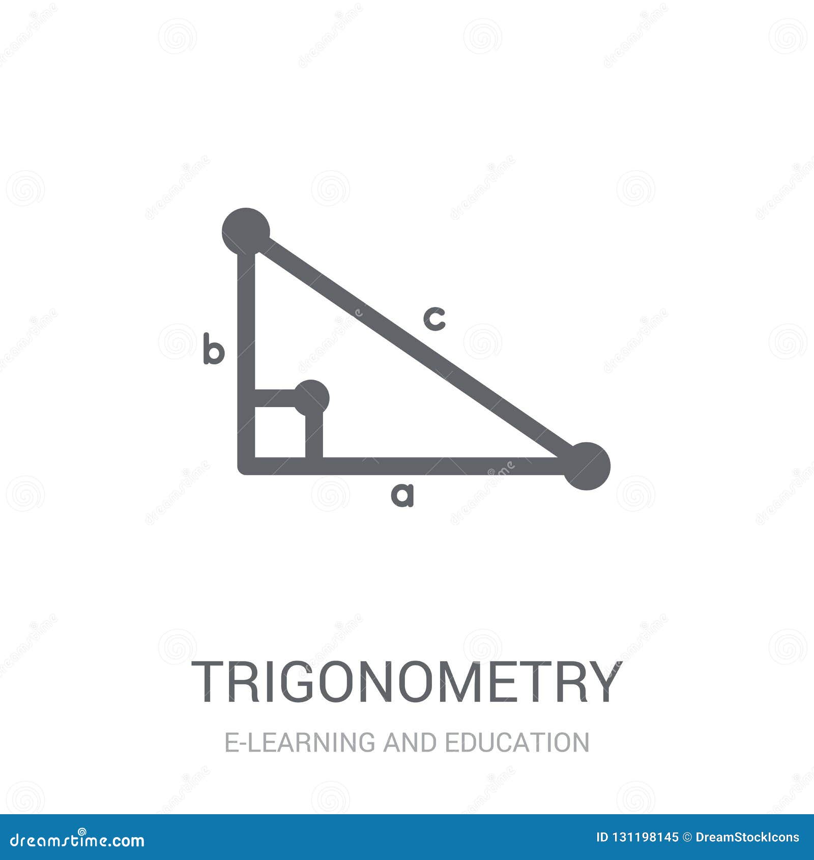 Trigonometry Icon. Trendy Trigonometry Logo Concept on White Background ...