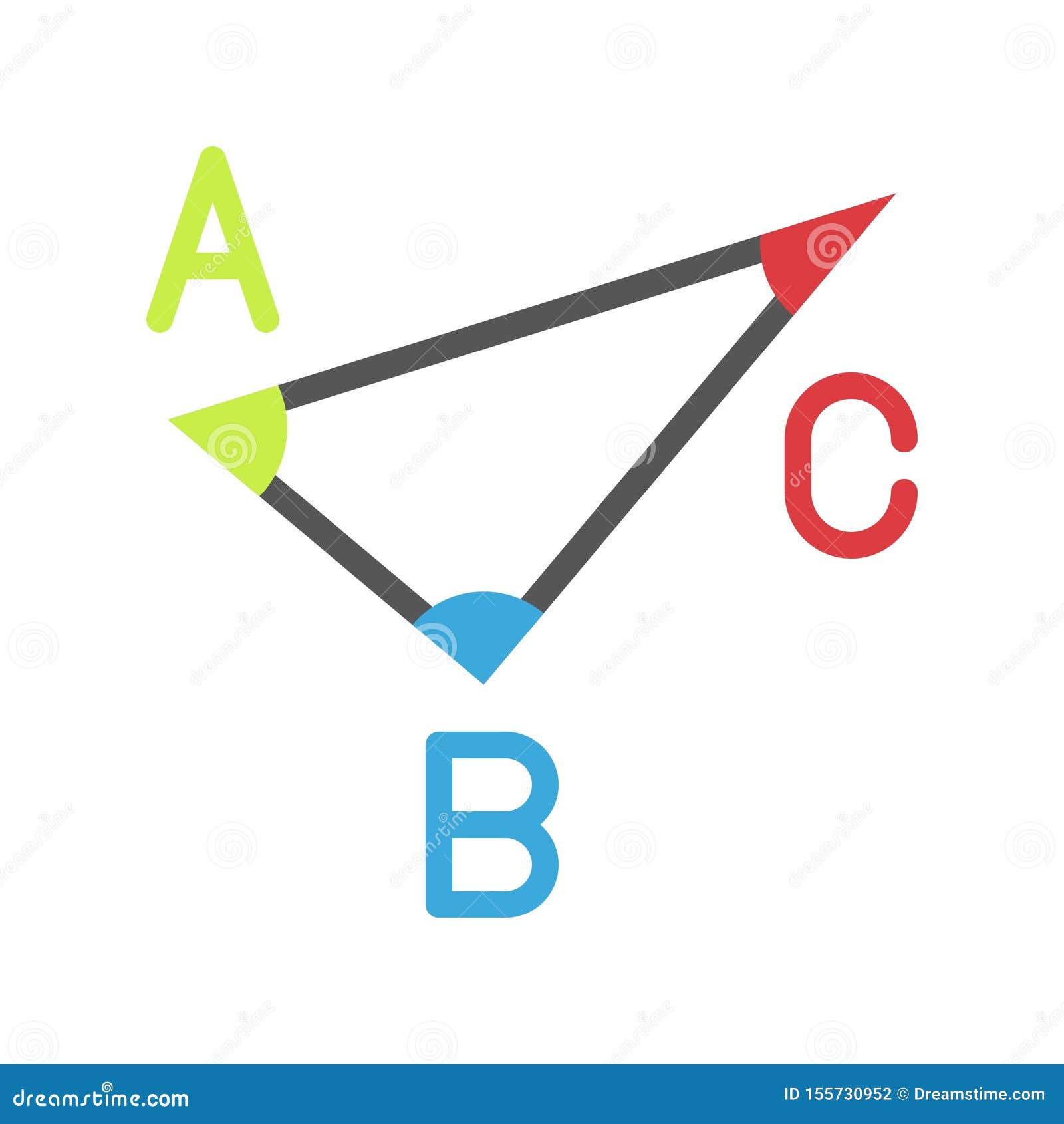 Trigonometry Icon Vector Sign And Symbol Isolated On White Background ...