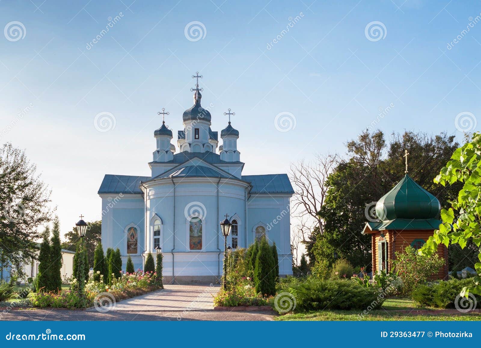Trigorsky Holy Transfiguration Monastery Stock Image - Image of ...
