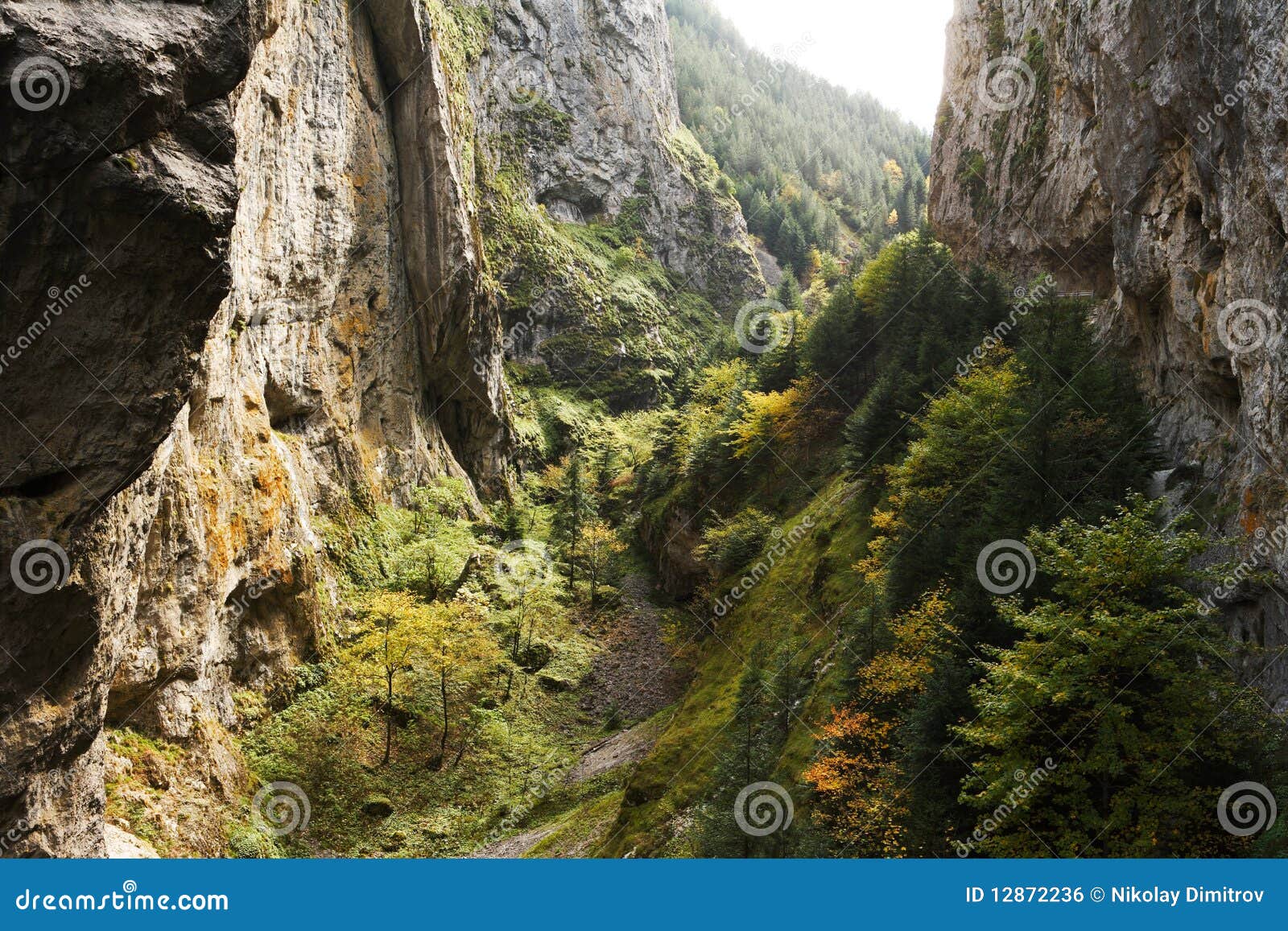 Trigrad gorge bottom stock photo. Image of rocks, rodopi - 12872236
