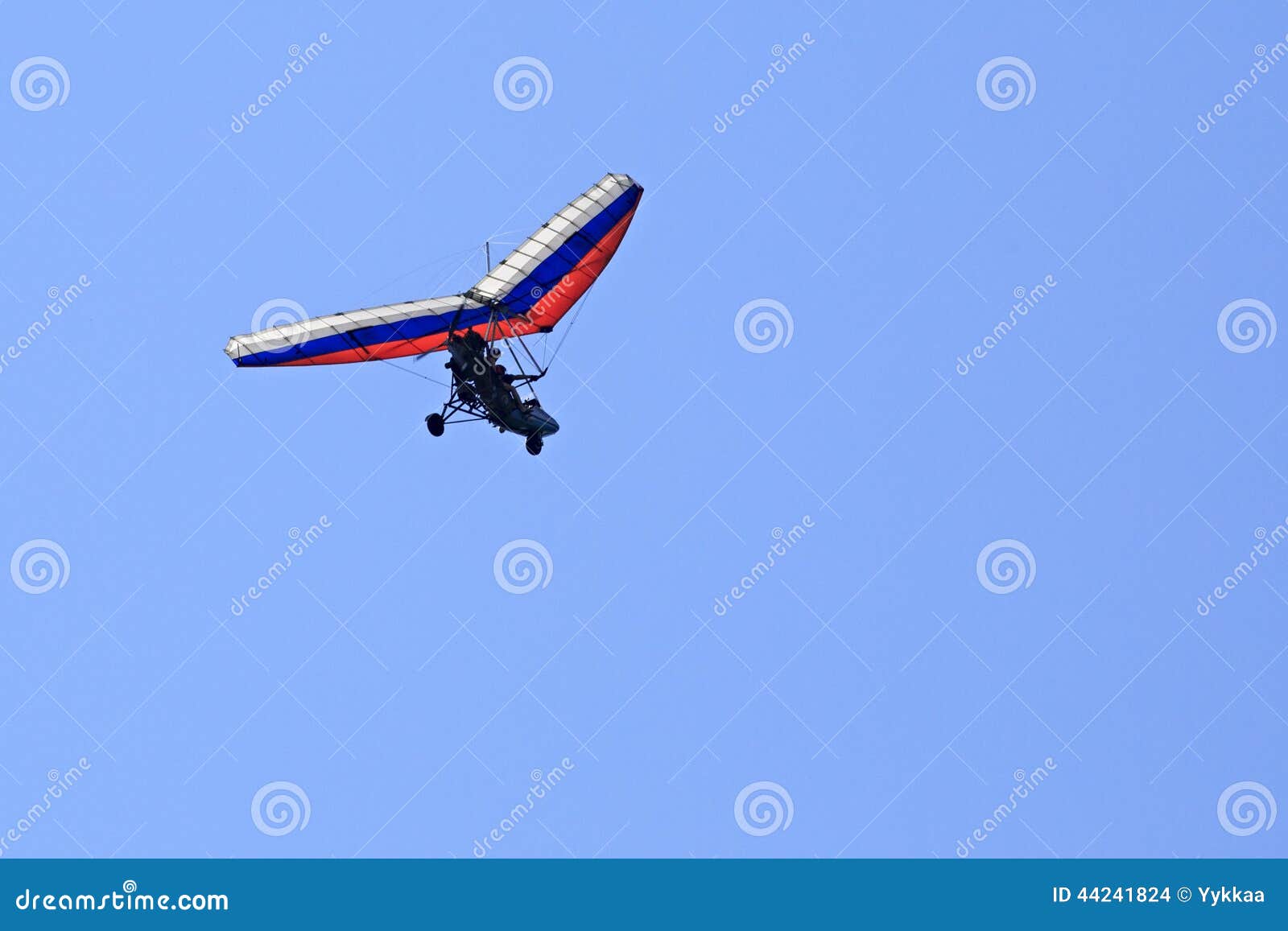 Trike (hang Glider with a Motor) Against Blue Sky. Stock Photo - Image ...