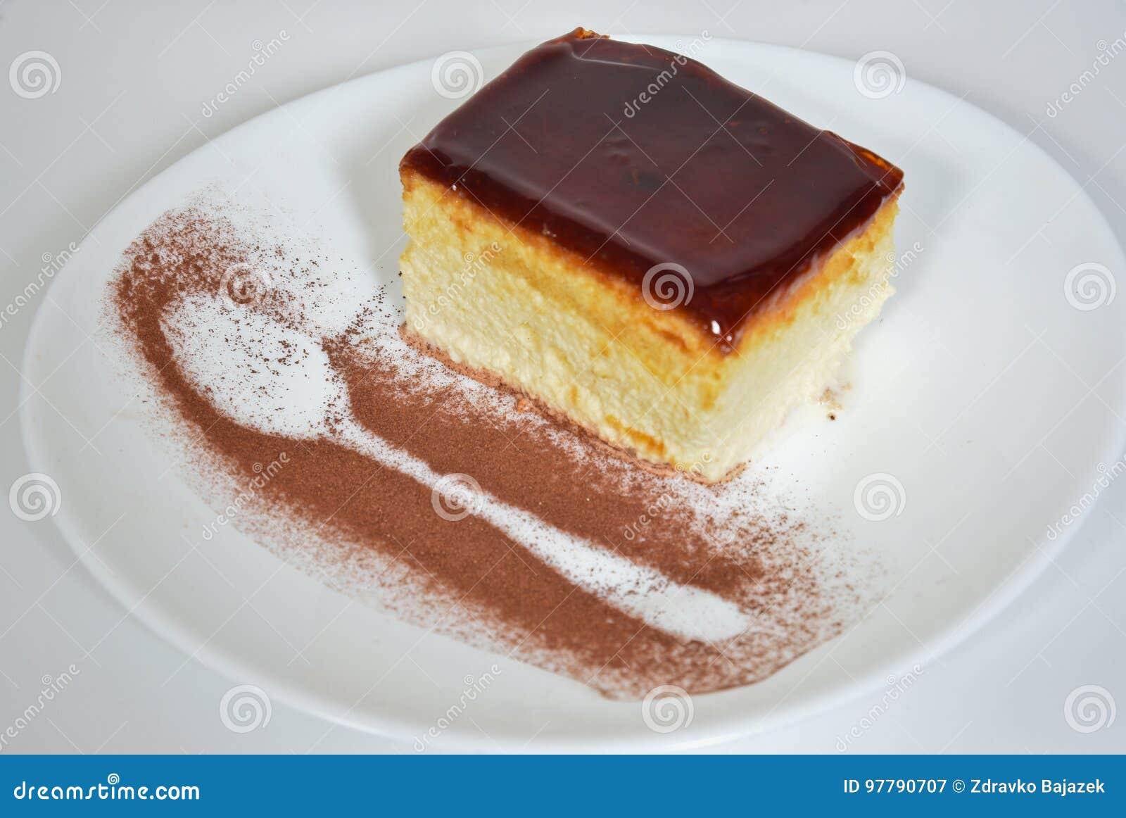 Trilece dessert stock image. Image of lunch, sweet, albania - 97790707