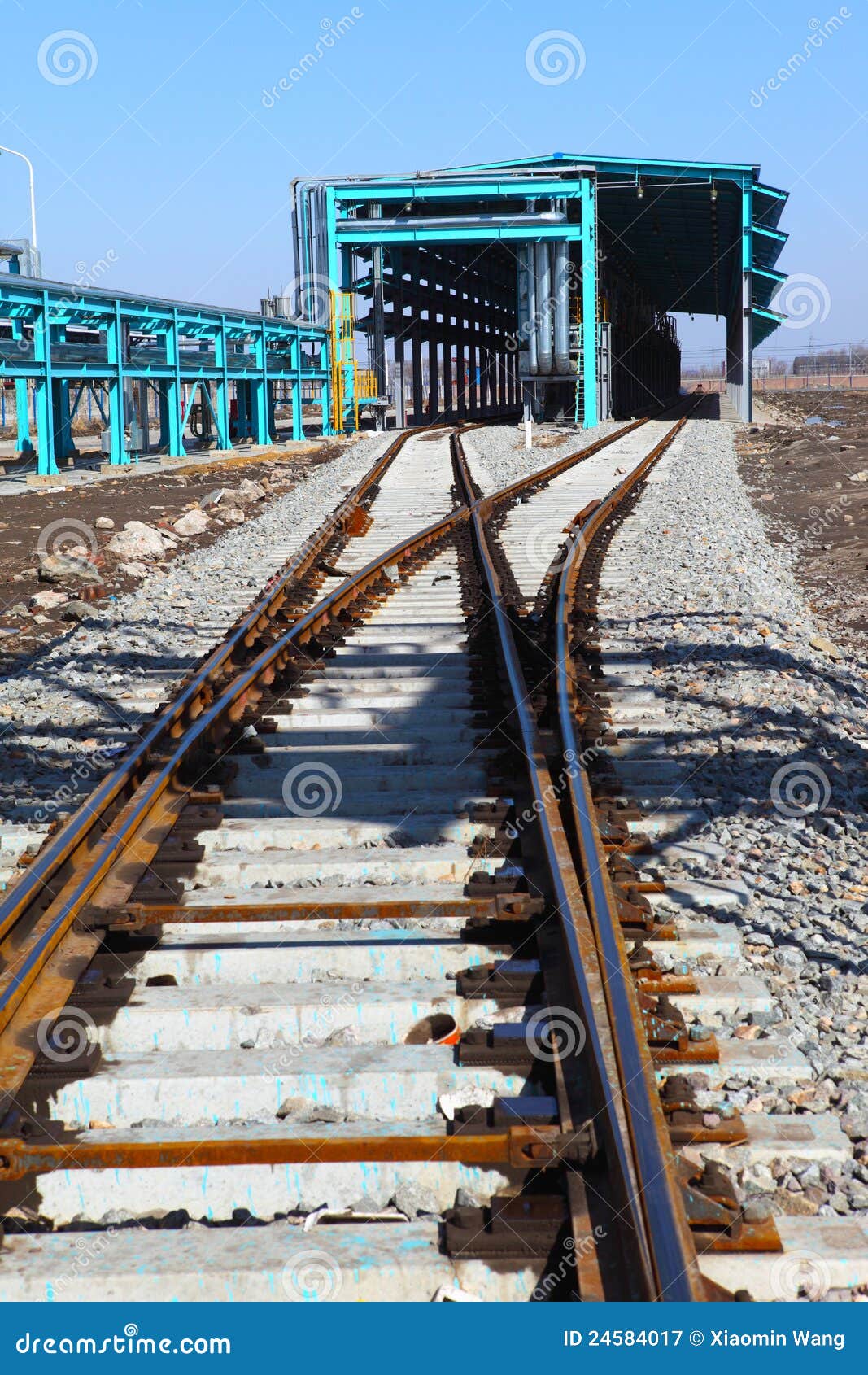 Trilho imagem de stock. Imagem de railway, estrada, industrial - 24584017
