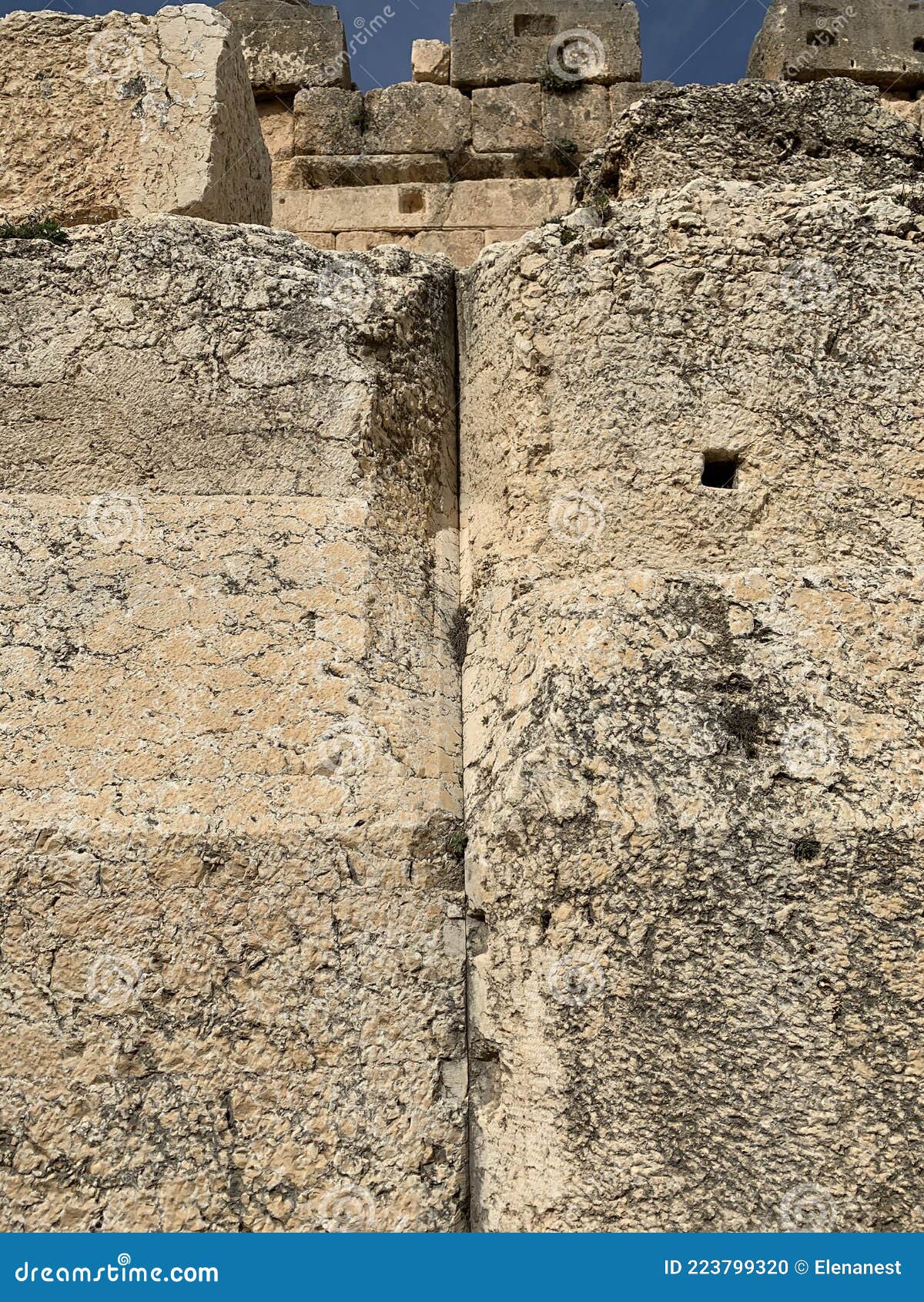 Trilithon, Mrgalith Stones at Jupiter Temple in Baalbeck Stock Photo ...
