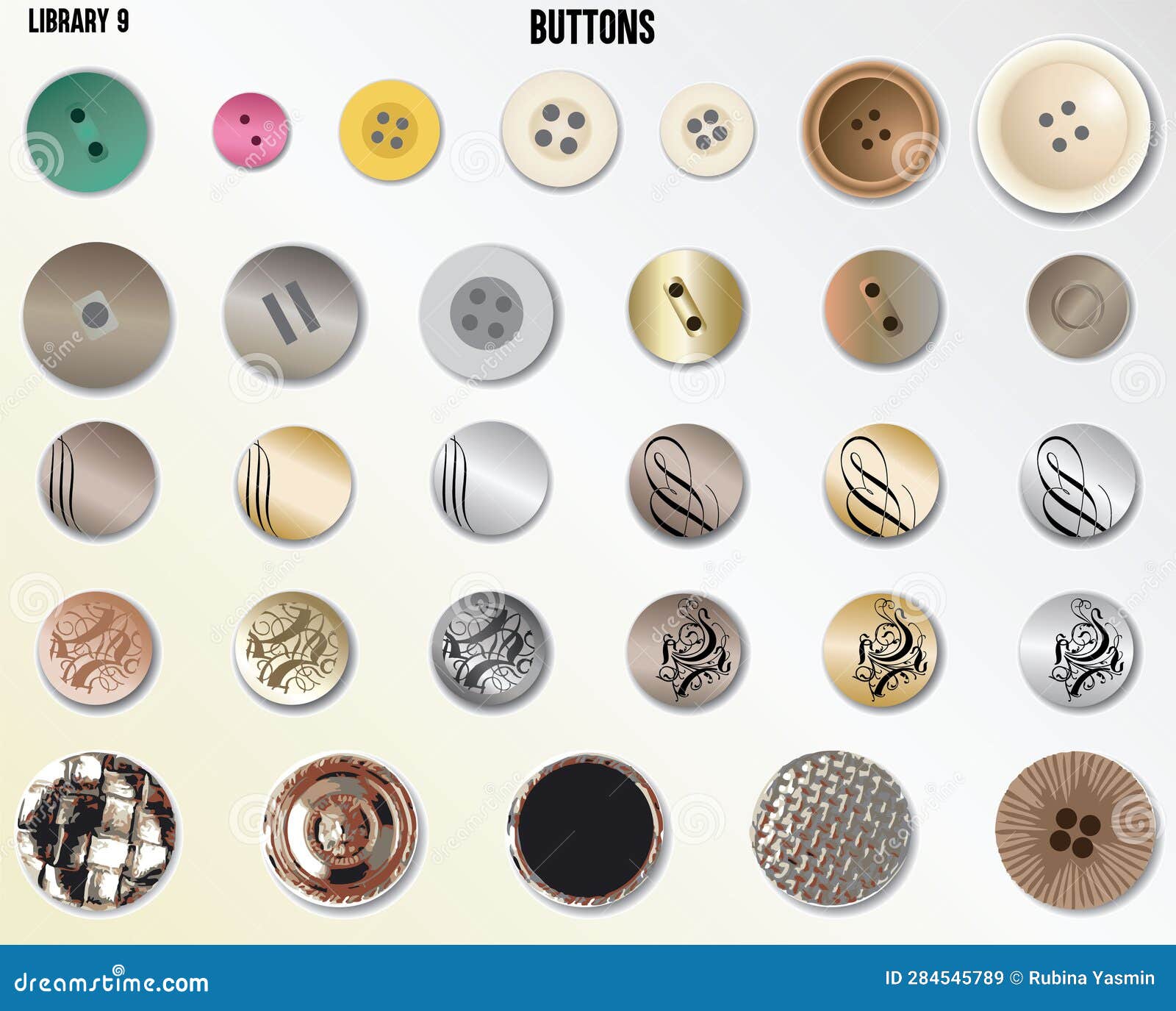 Fashion Metallic Buttons and Revit for Denim, Jeans, Jackets, Coats and ...