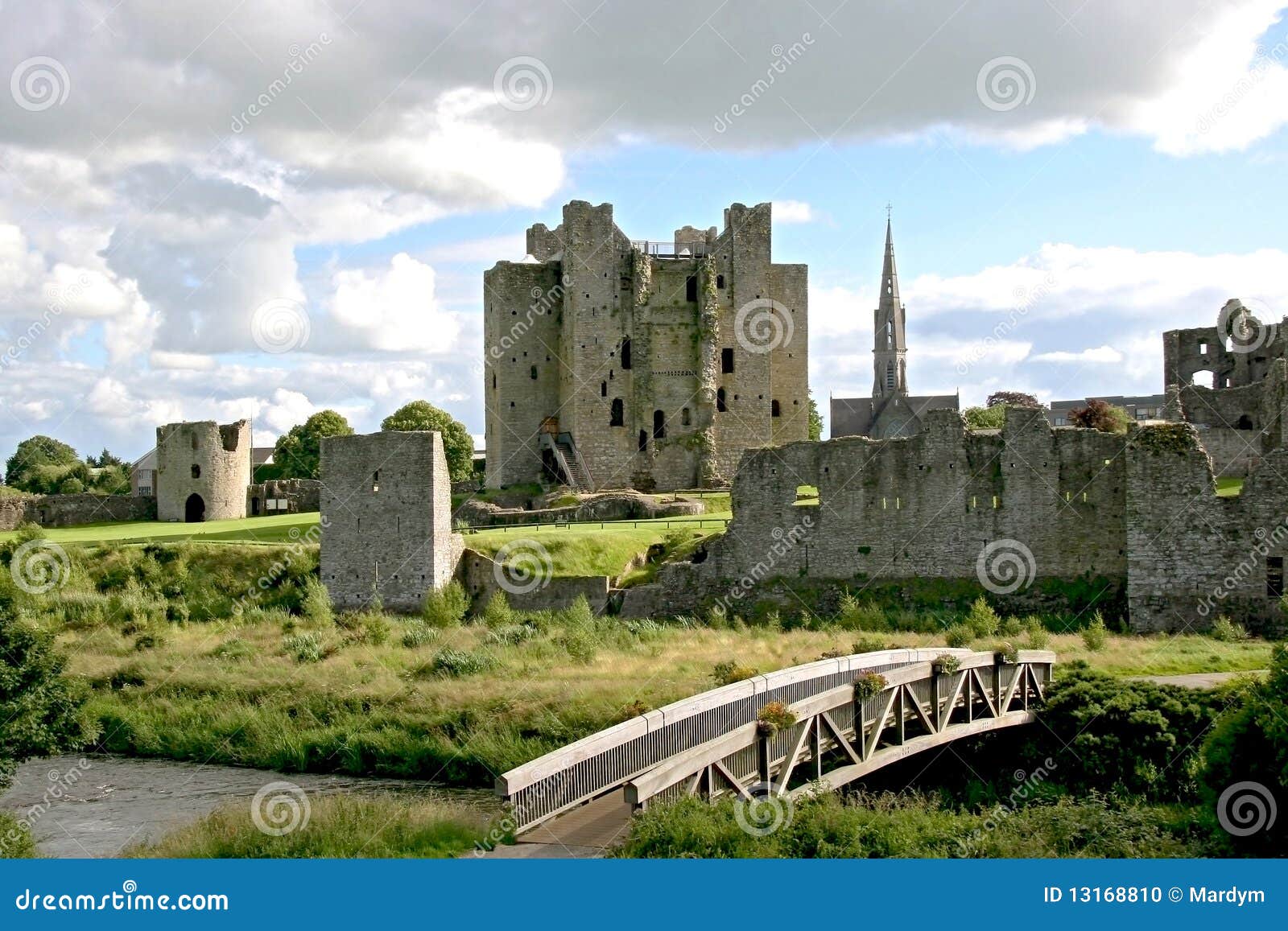 Trim Castle stock photo. Image of history, flower, merlon - 13168810