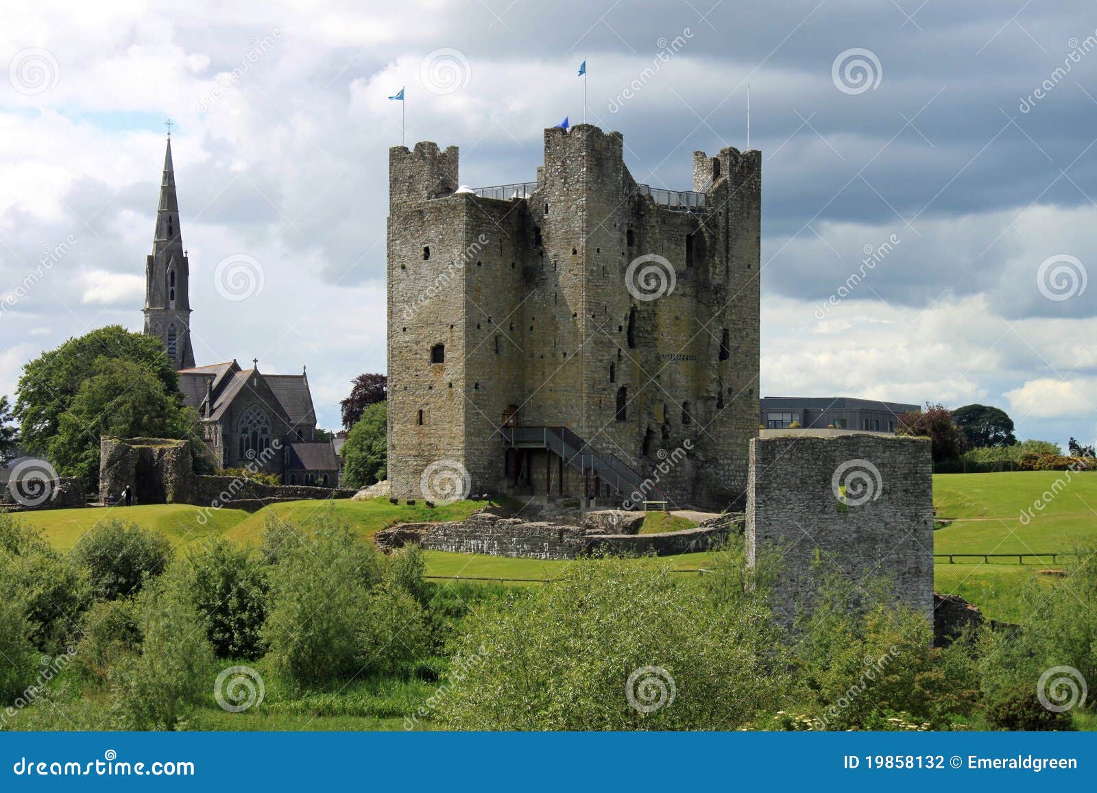 Trim Castle stock photo. Image of landmark, travel, medieval - 19858132