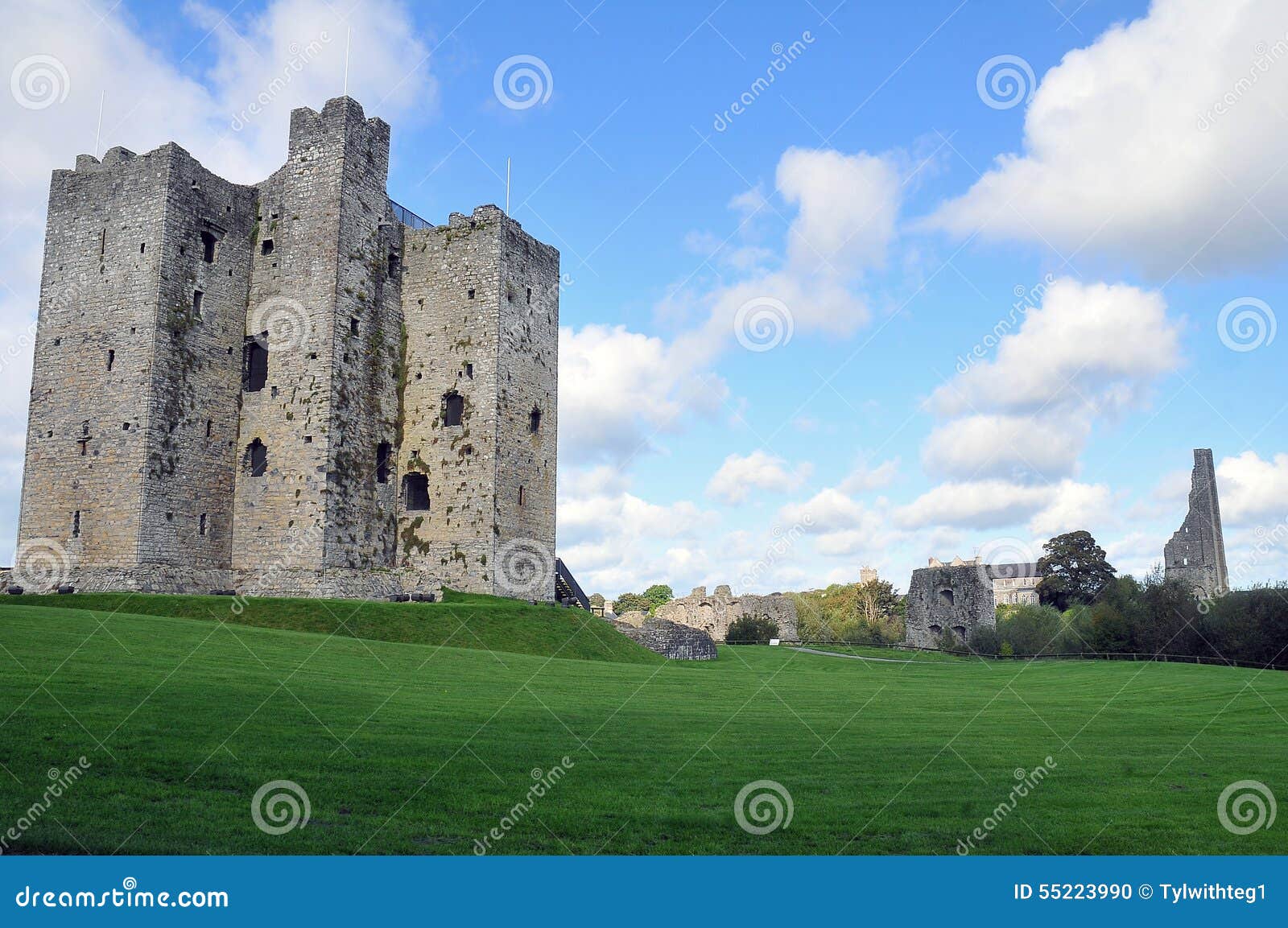 Trim castle, Ireland stock photo. Image of norman, stone - 55223990