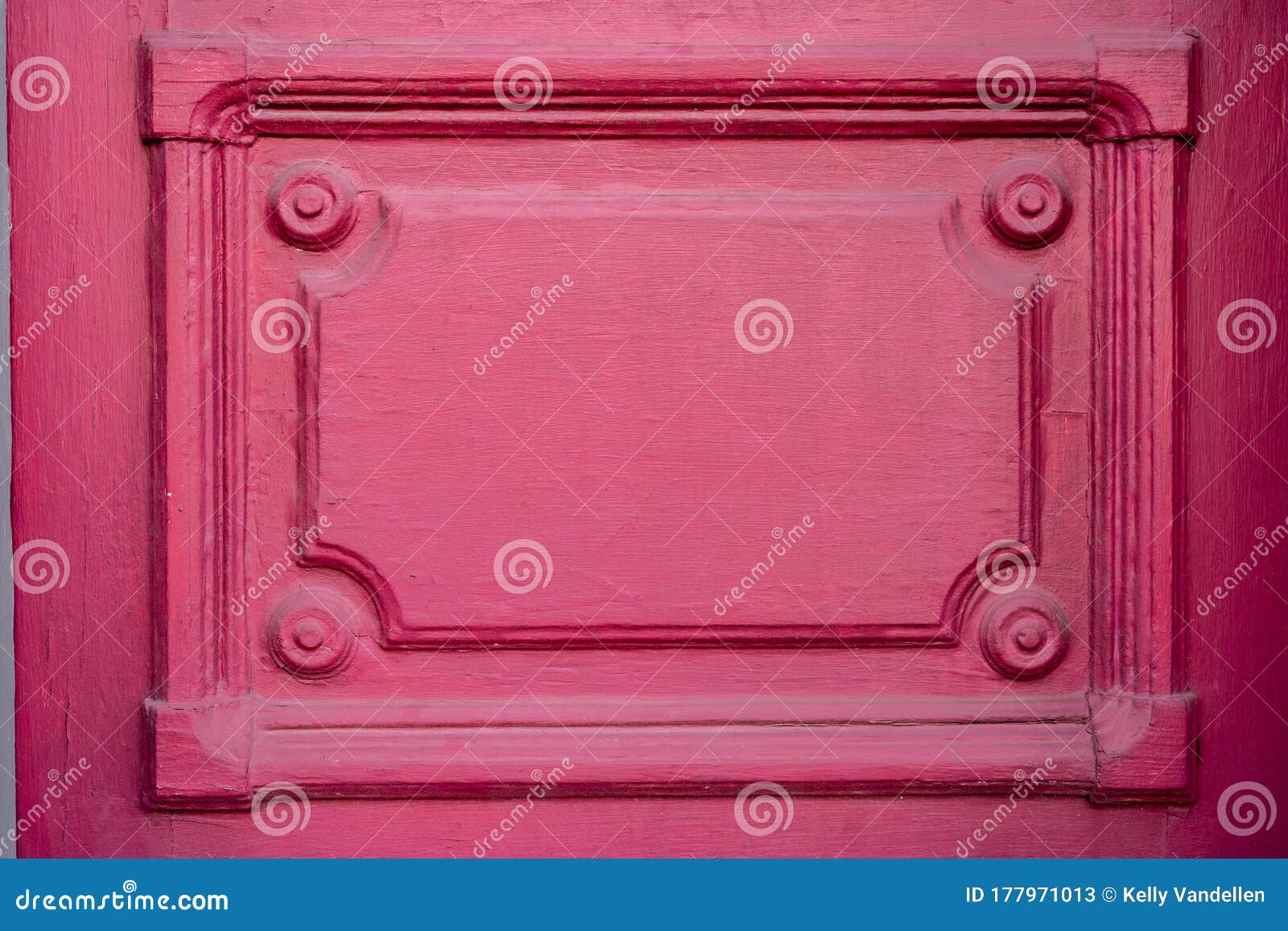 Trim Texture on Pink Door stock image. Image of wall - 177971013