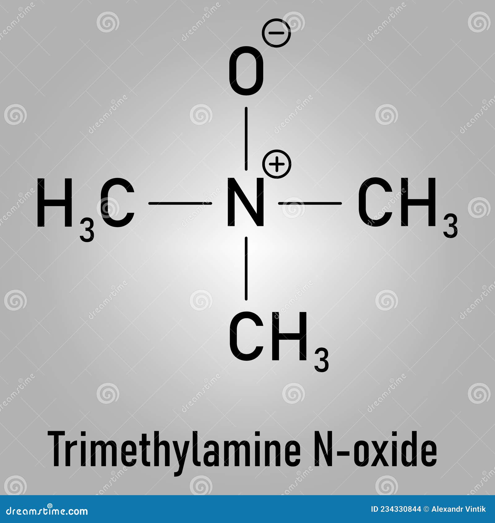Trimethylamine N-oxide or TMAO Molecule. Skeletal Formula Stock Vector ...