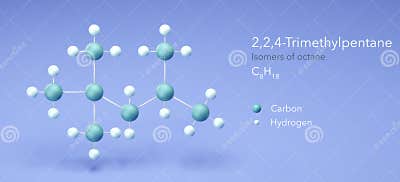 2,2,4-Trimethylpentane, Molecular Structures, Isooctane, 3d Model ...