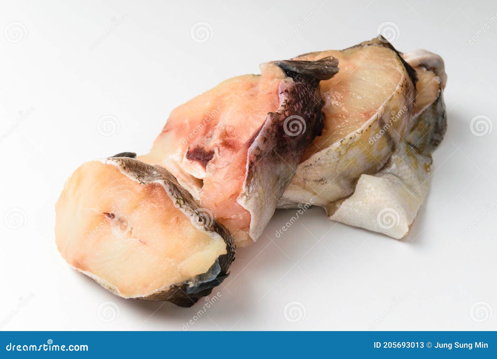 Cod Fish on a White Background Stock Image - Image of food, manicured ...