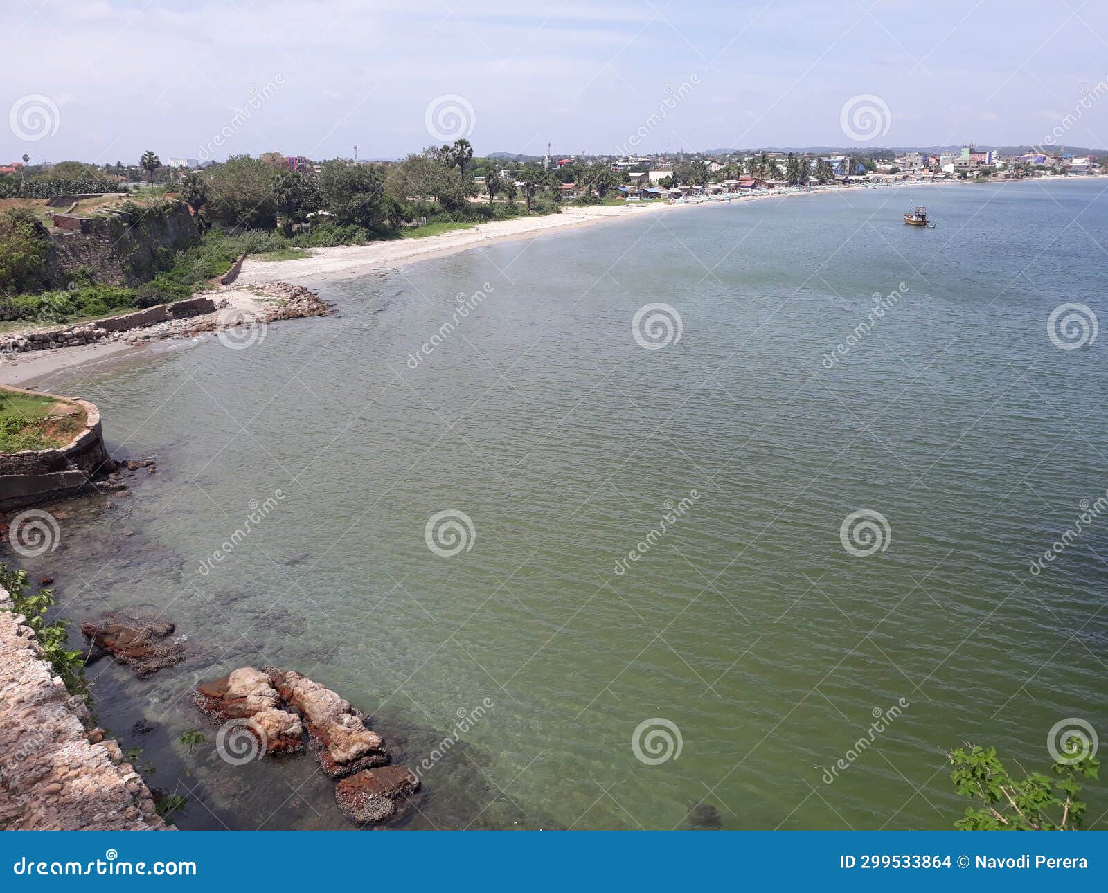 Trinco Beach stock photo. Image of tranquil, beauty - 299533864