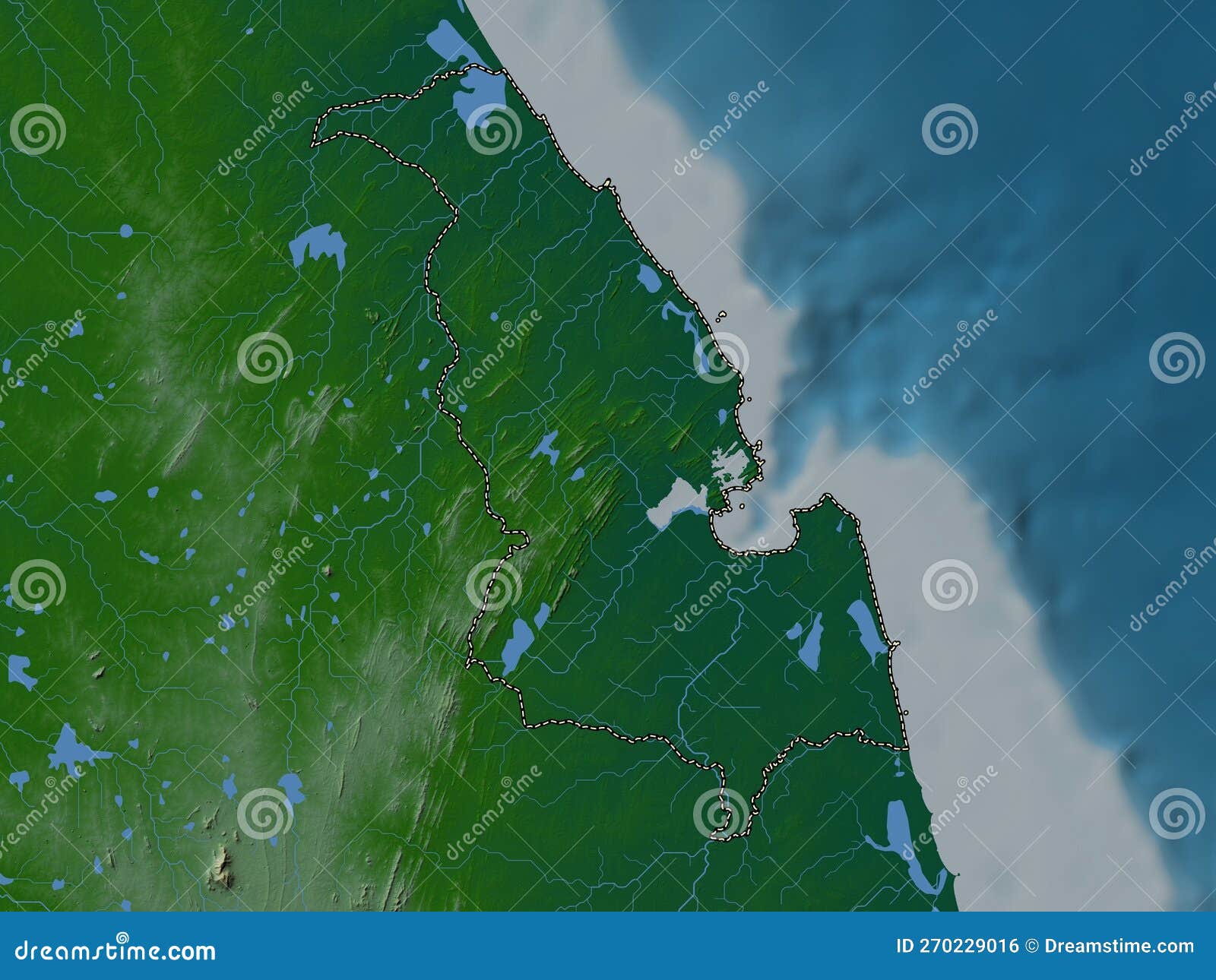 Trincomalee, Sri Lanka. Physical. No Legend Stock Illustration ...