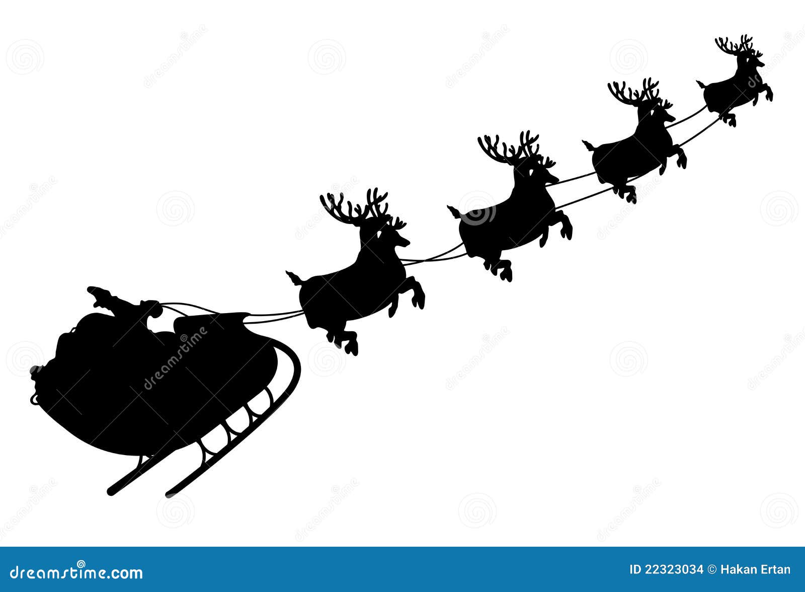 Trineo de Santa ilustración del vector. Ilustración de ornamento - 22323034