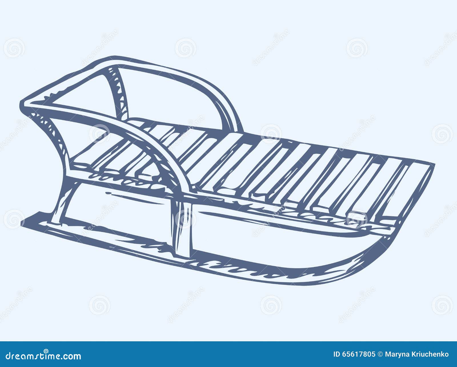 Trineo Gráfico del vector ilustración del vector. Ilustración de trineo ...
