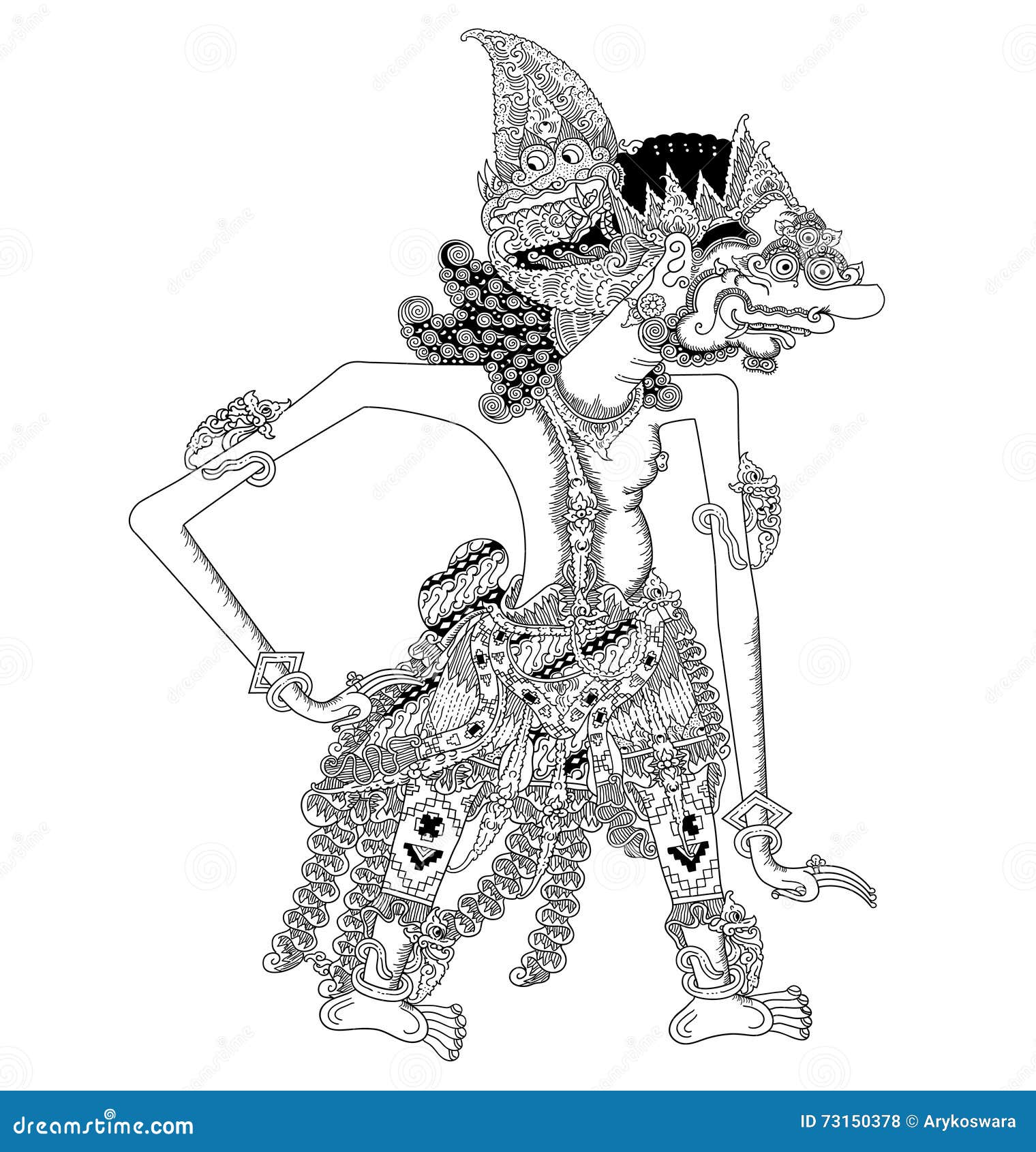 Trinetra stock vector. Illustration of kamaratih, hyang - 73150378