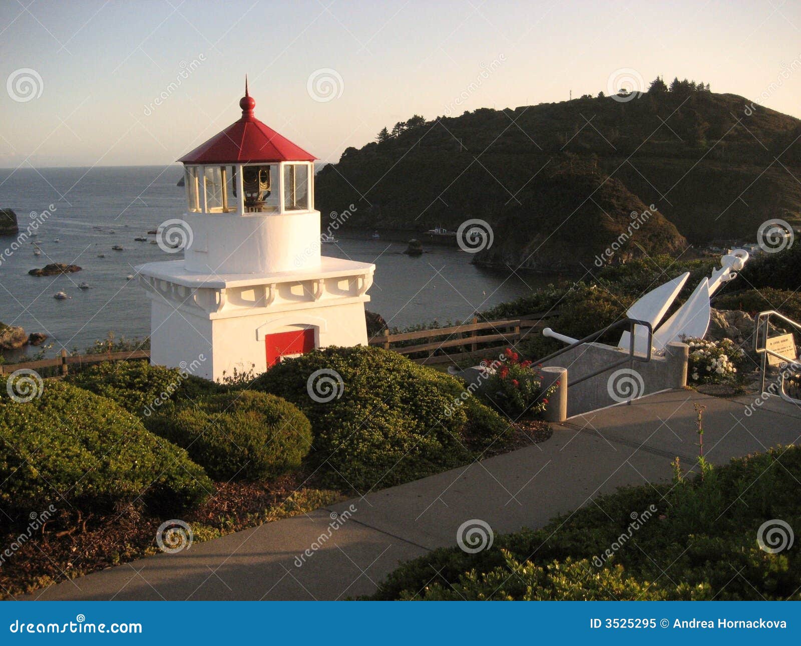 Trinidad Head Lighthouse stock image. Image of trails - 3525295