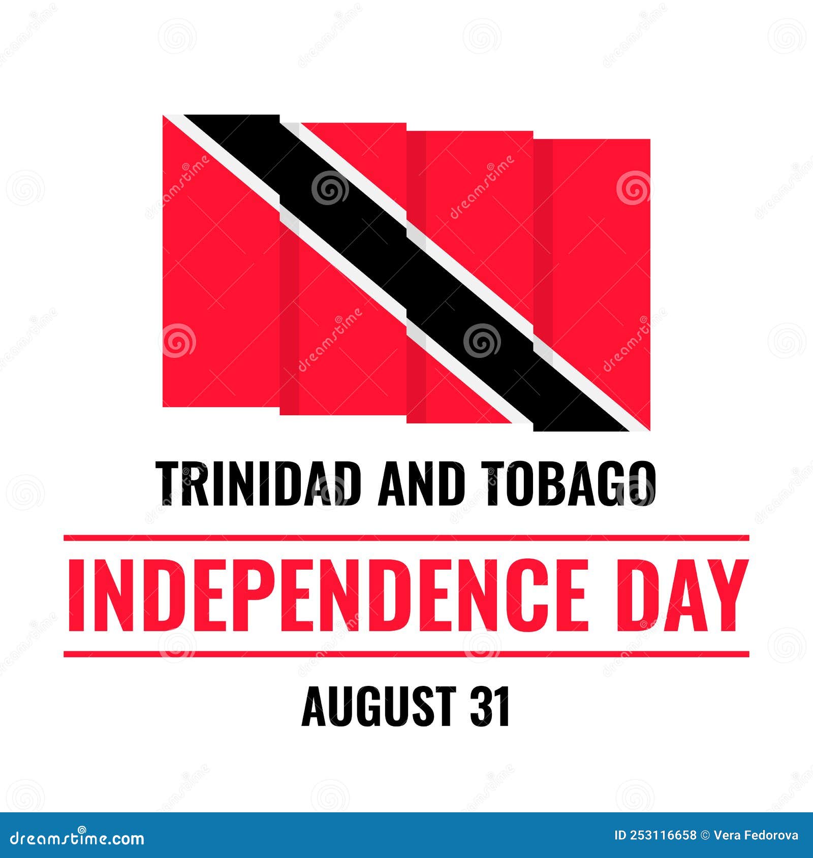 Trinidad And Tobago Independence Day Typography Poster National