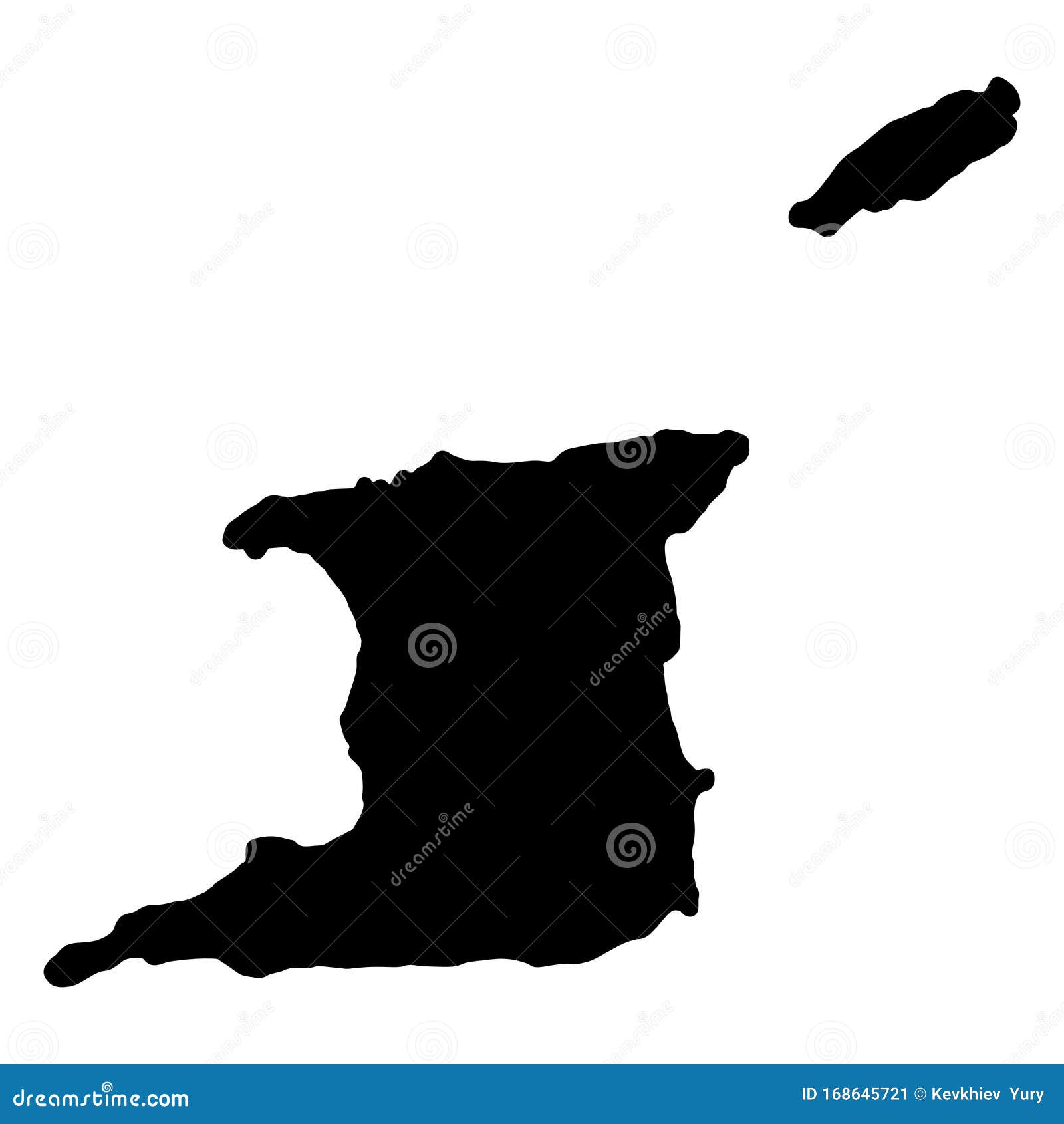 Trinidad and Tobago Map Black Silhouette, Vector Stock Vector ... Trinidad and Tobago Map Black Silhouette, Vector Stock Vector ...