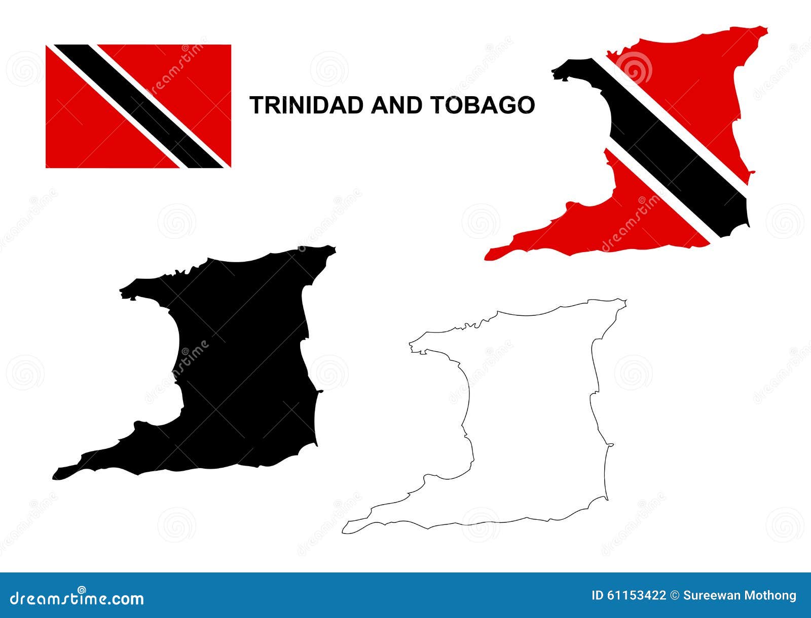 Trinidad and Tobago Map Vector, Trinidad and Tobago Flag Vector ... Trinidad and Tobago Map Vector, Trinidad and Tobago Flag Vector ...