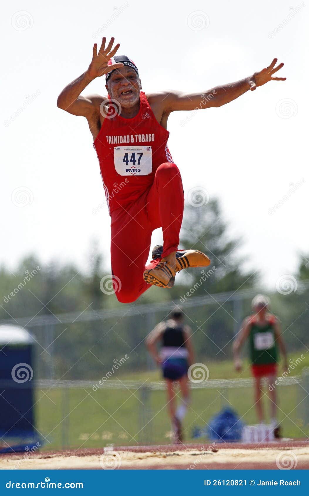 Trinidad Tobago Masters Long Jump Man Editorial Photo - Image of leap ...