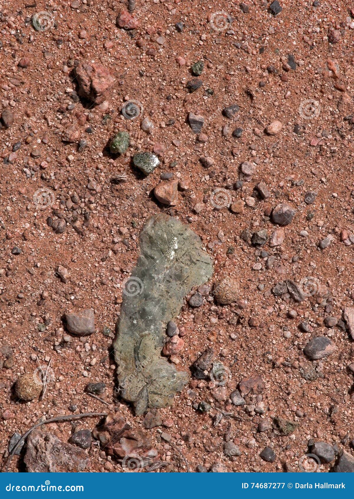 Trinitite Exposed by Weather in the Desert Stock Image - Image of relic ...