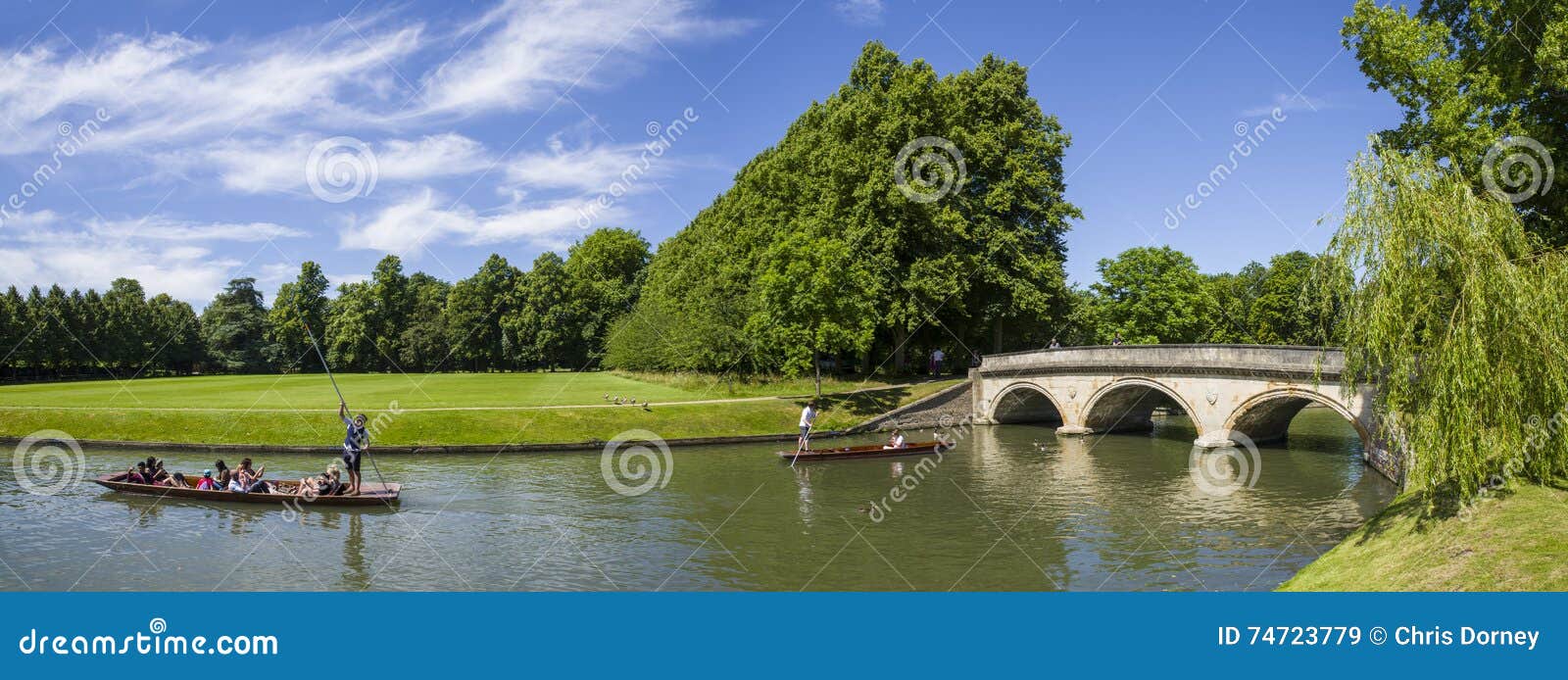 Trinity Bridge and the Backs in Cambridge Editorial Stock Image - Image ...