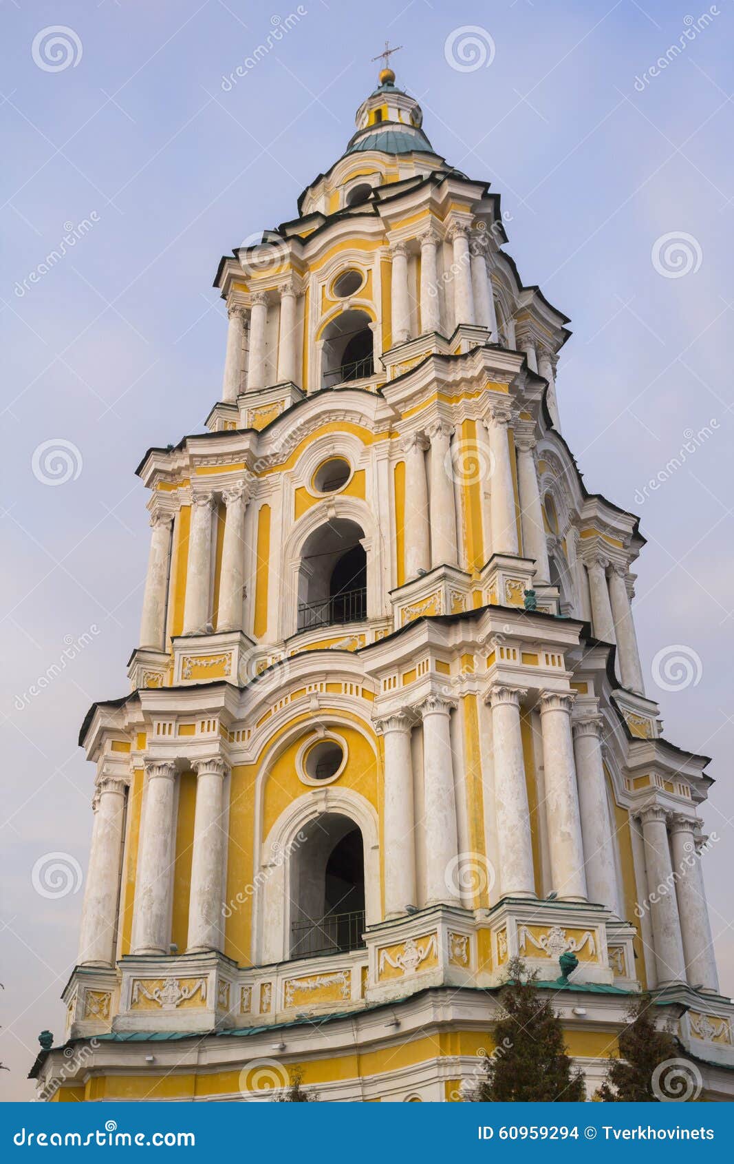 The Trinity Cathedral Bell Tower Stock Photo - Image of chernihov ...