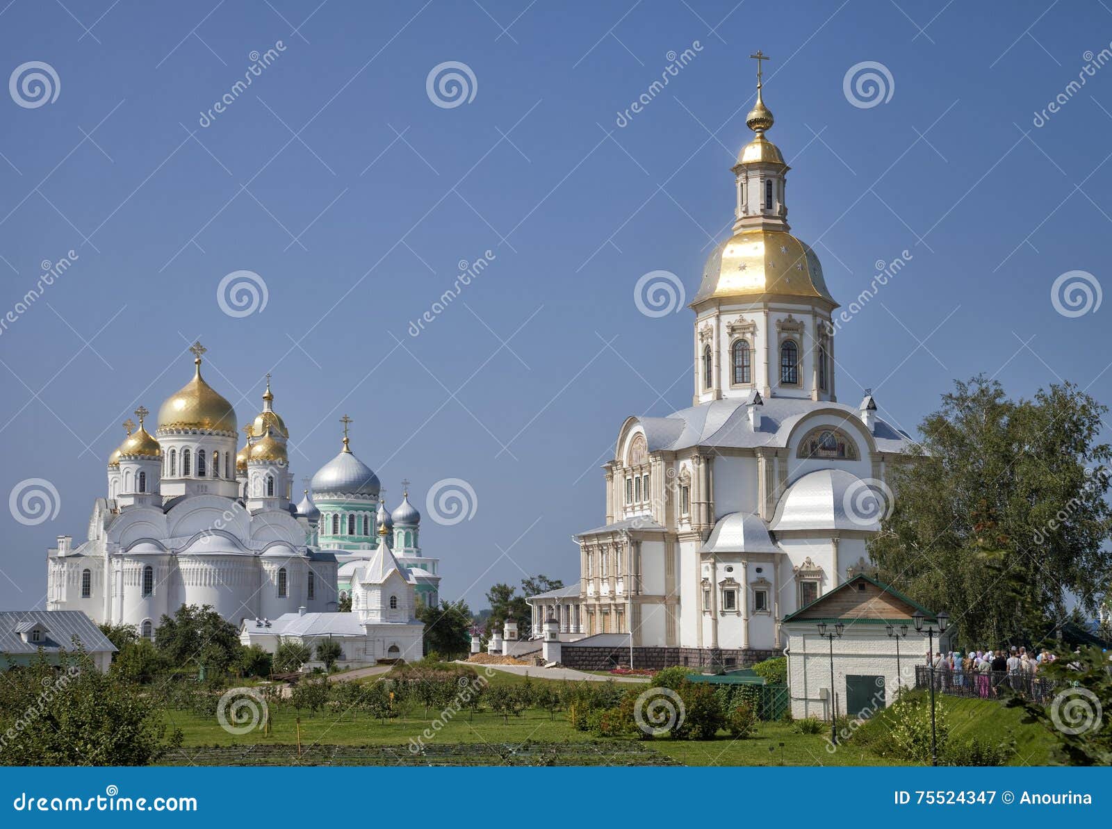 Trinity Cathedral of the Holy Trinity Seraphim-Diveevo Monastery Stock ...