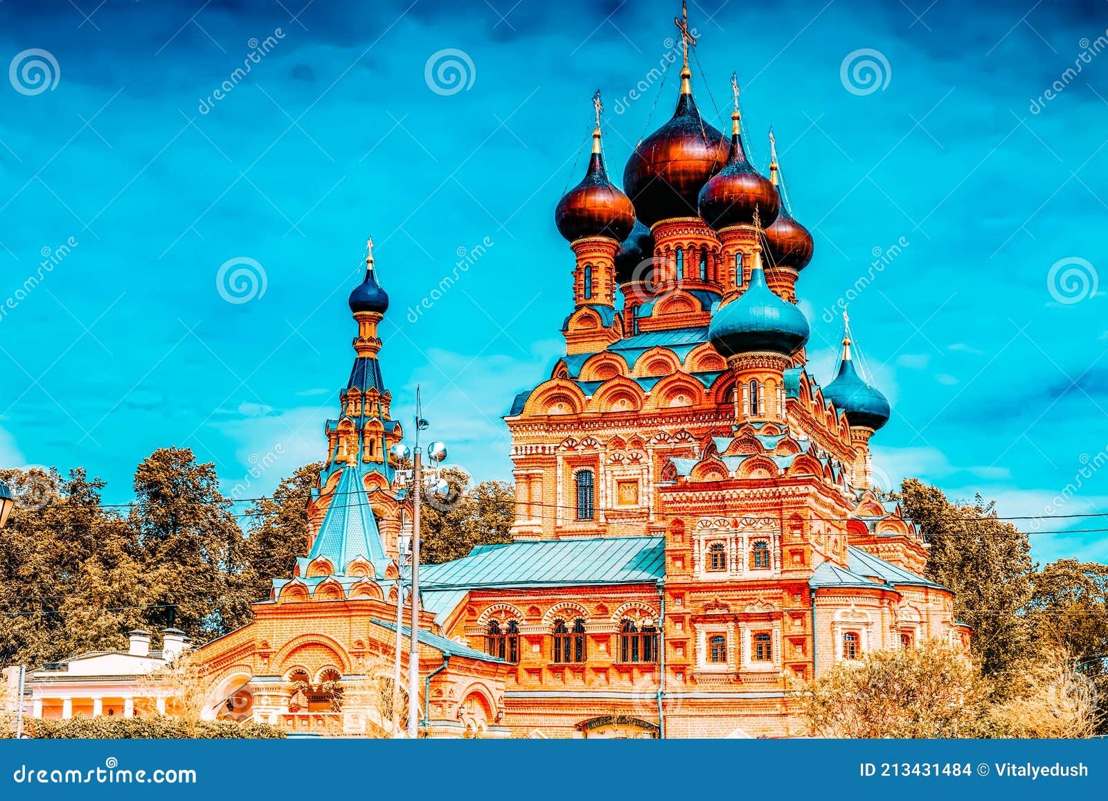 Trinity Church in Ostankino. Stock Photo - Image of famous, monastery ...