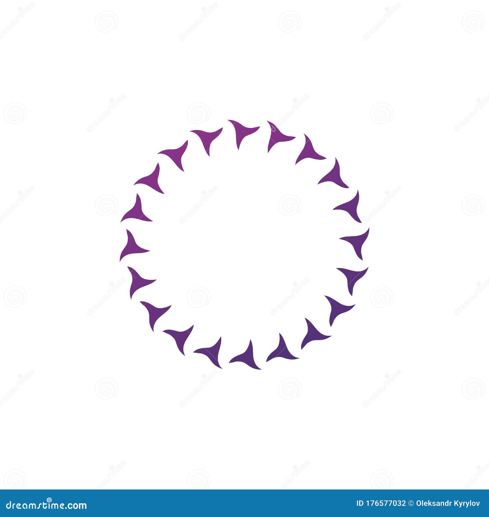 Trinity Circle Geometric Frame , Round Design Vector Illustration ...